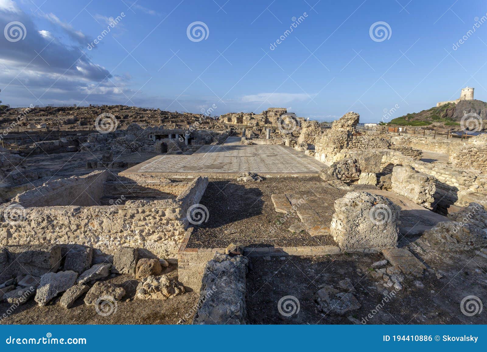 Archaeological Site of Nora, Italy Stock Photo - Image of italian ...