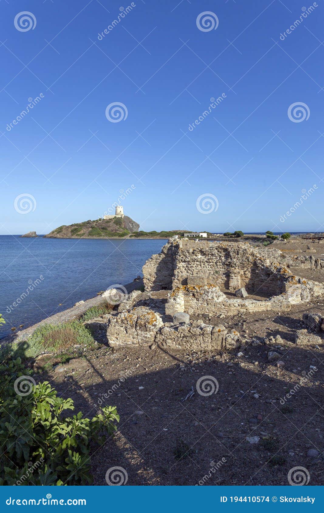 Archaeological Site of Nora, Italy Stock Photo - Image of excavation ...