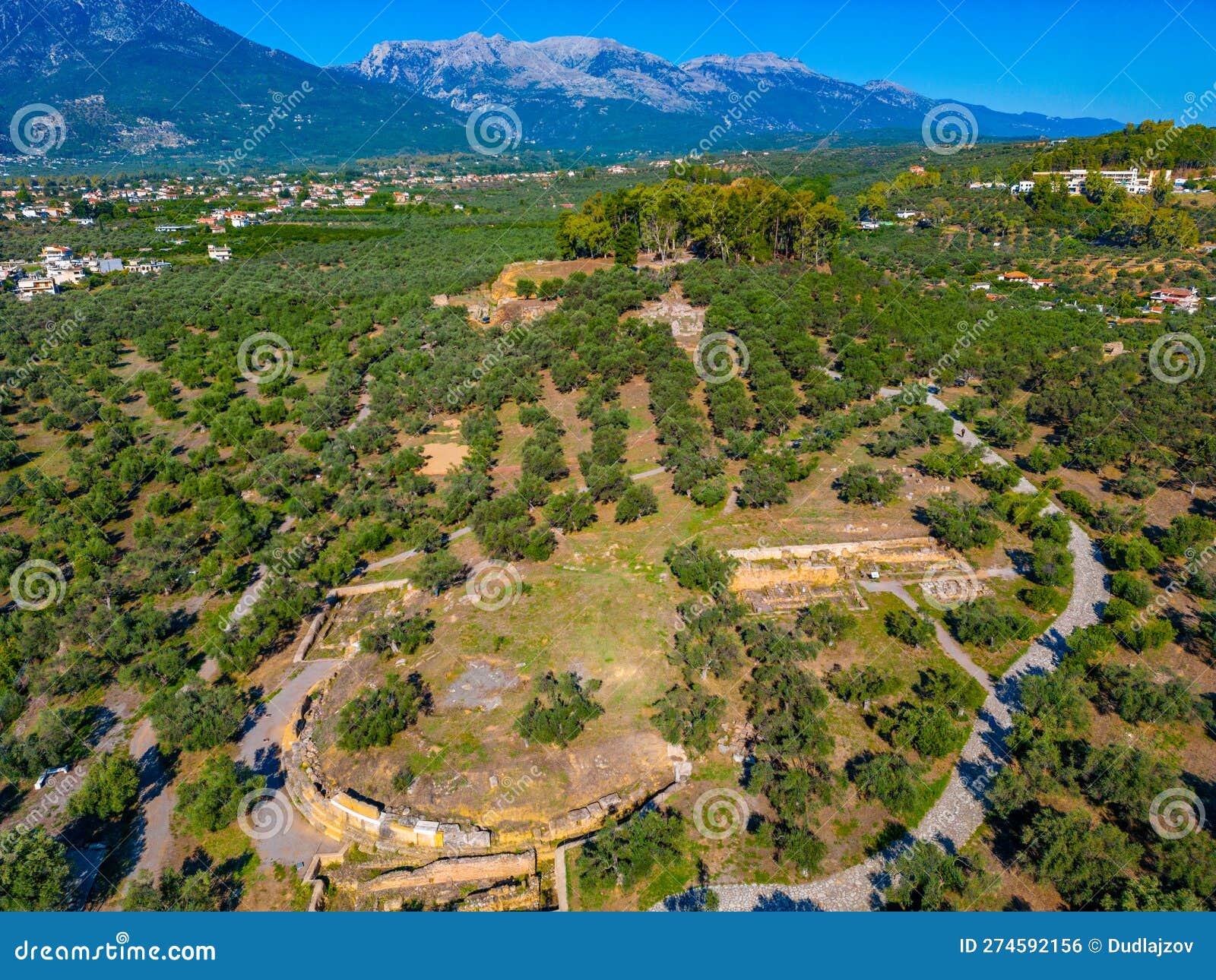 Archaeological Site of Sparta at Greece Stock Photo - Image of ...