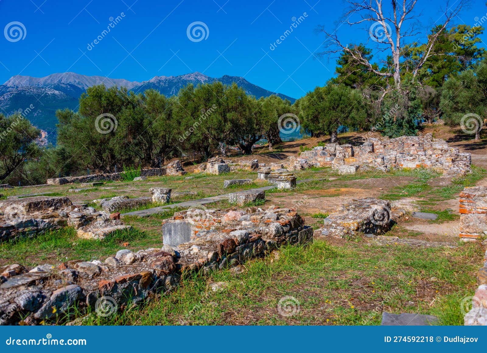 Archaeological Site of Sparta at Greece Stock Photo - Image of ...