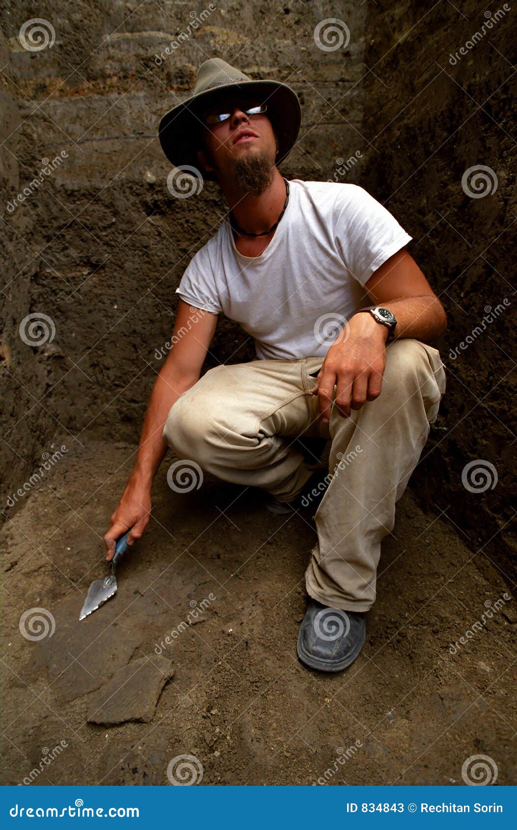 Archaeologist stock image. Image of ancient, ruins, objects - 834843