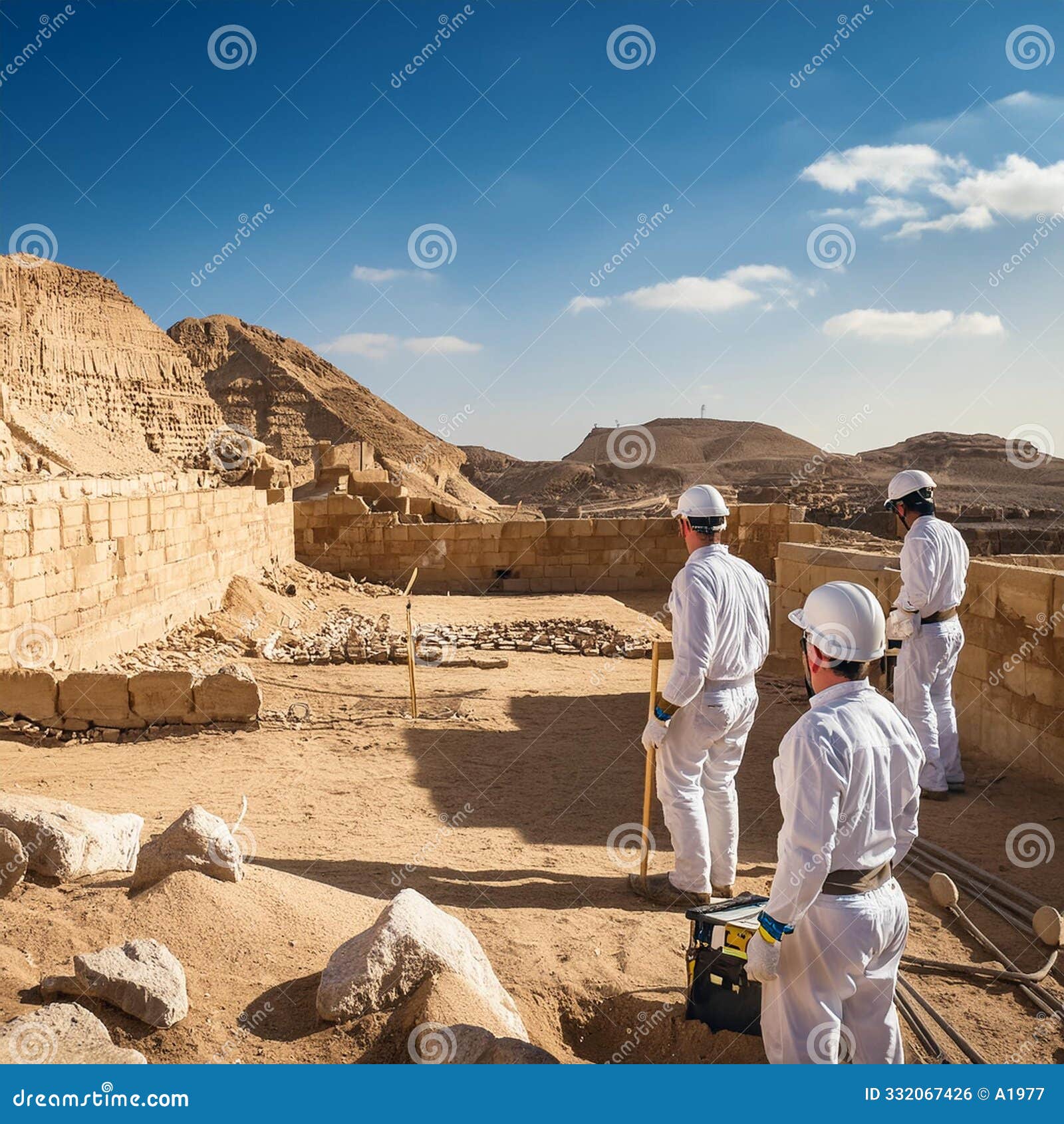 Archaeologists At Work, AI Generated Royalty-Free Stock Photo ...
