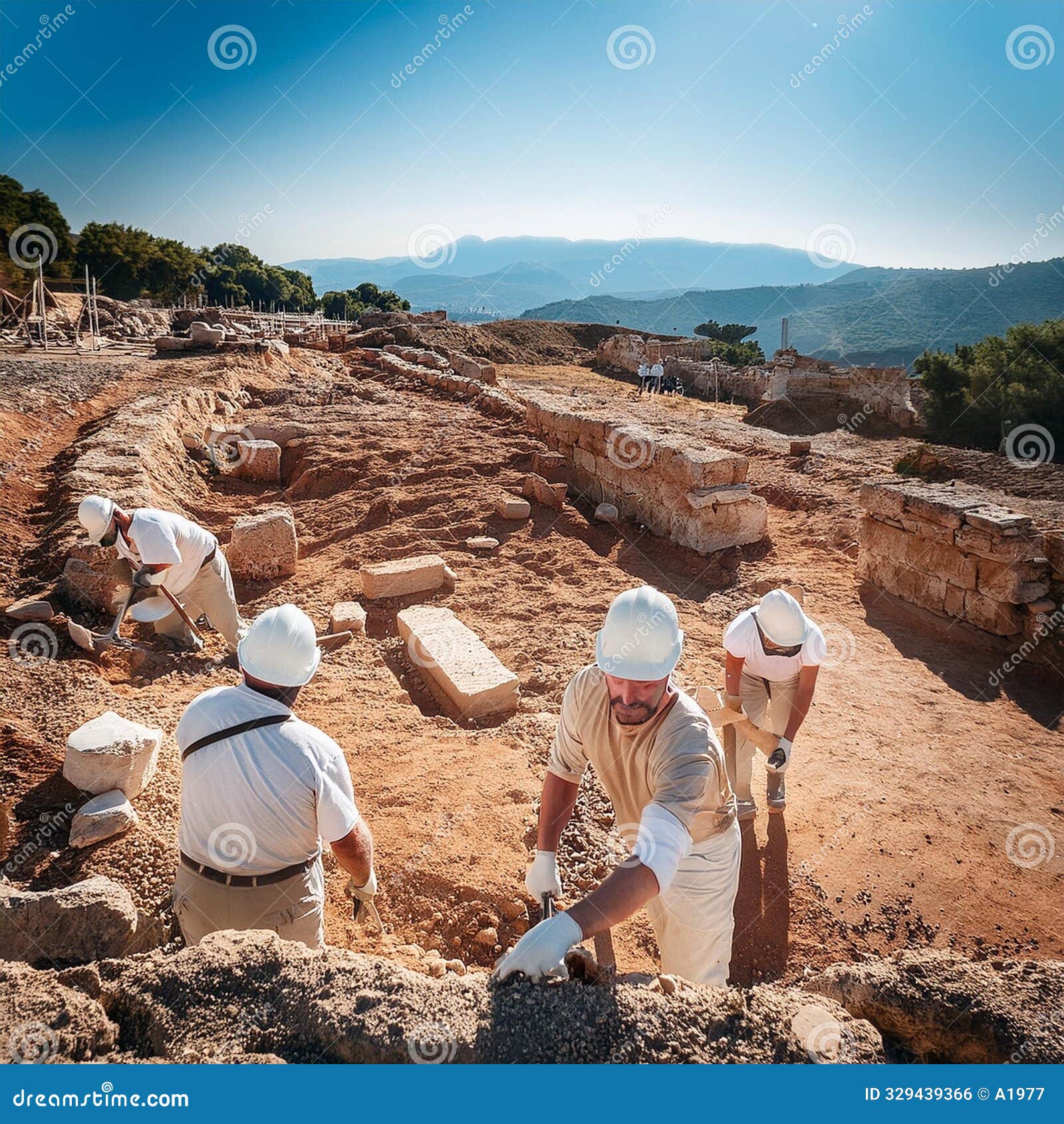 Archaeologists At Work, AI Generated Royalty-Free Stock Image ...