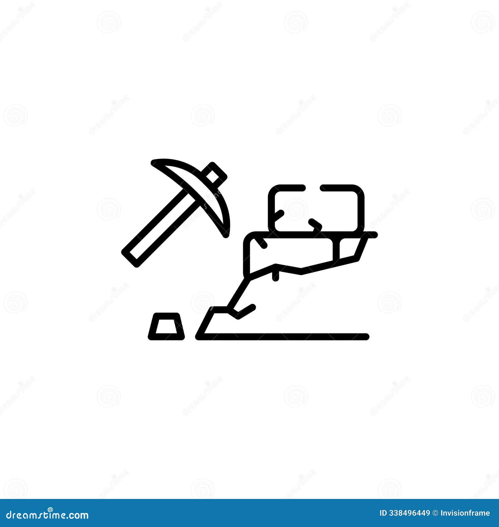 Archaeology Icon Set Banner Vector Illustration. Archaeological Tools ...