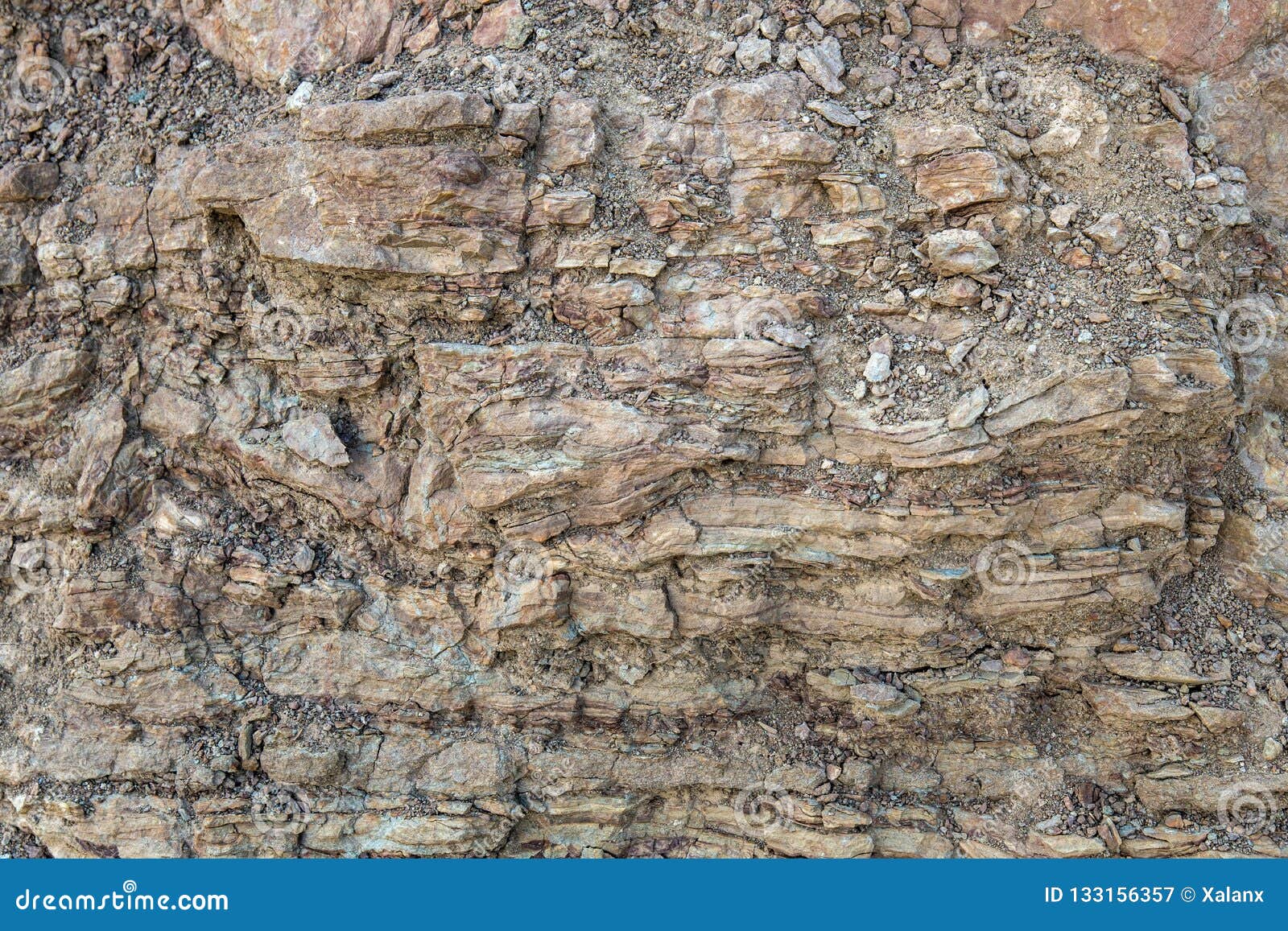 Archaeology Layers at Dig Site Stock Image - Image of mountain, rugged ...