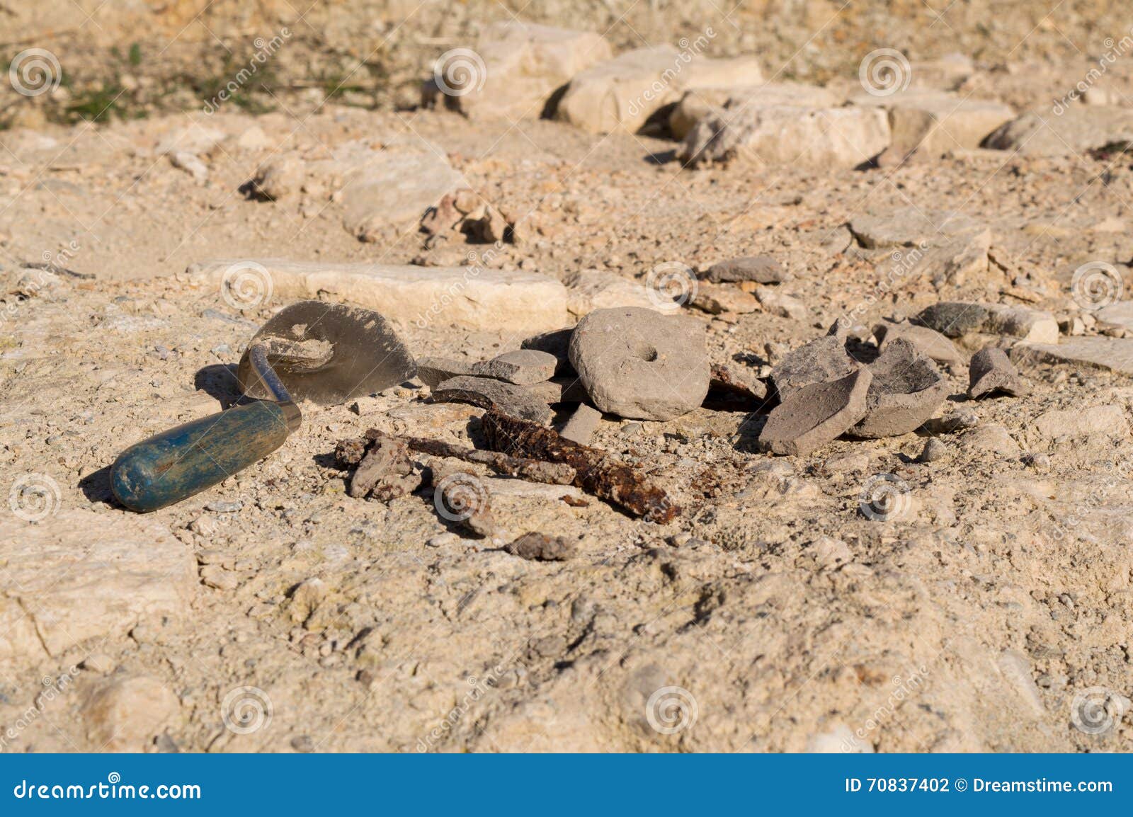 Archaeology stock photo. Image of close, artefacts, site - 70837402