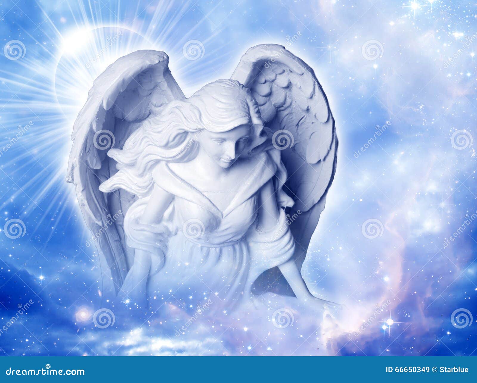 Archange Gabriel image stock. Image du spirituel, rayons - 66650349