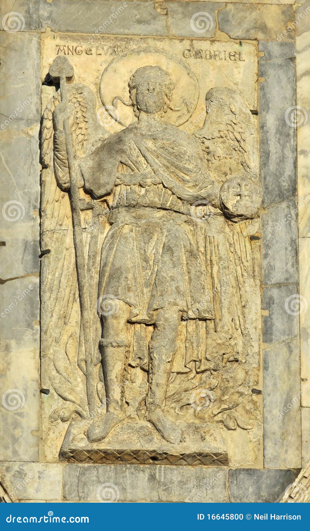 Archangel Gabriel stock photo. Image of religion, catholic - 16645800