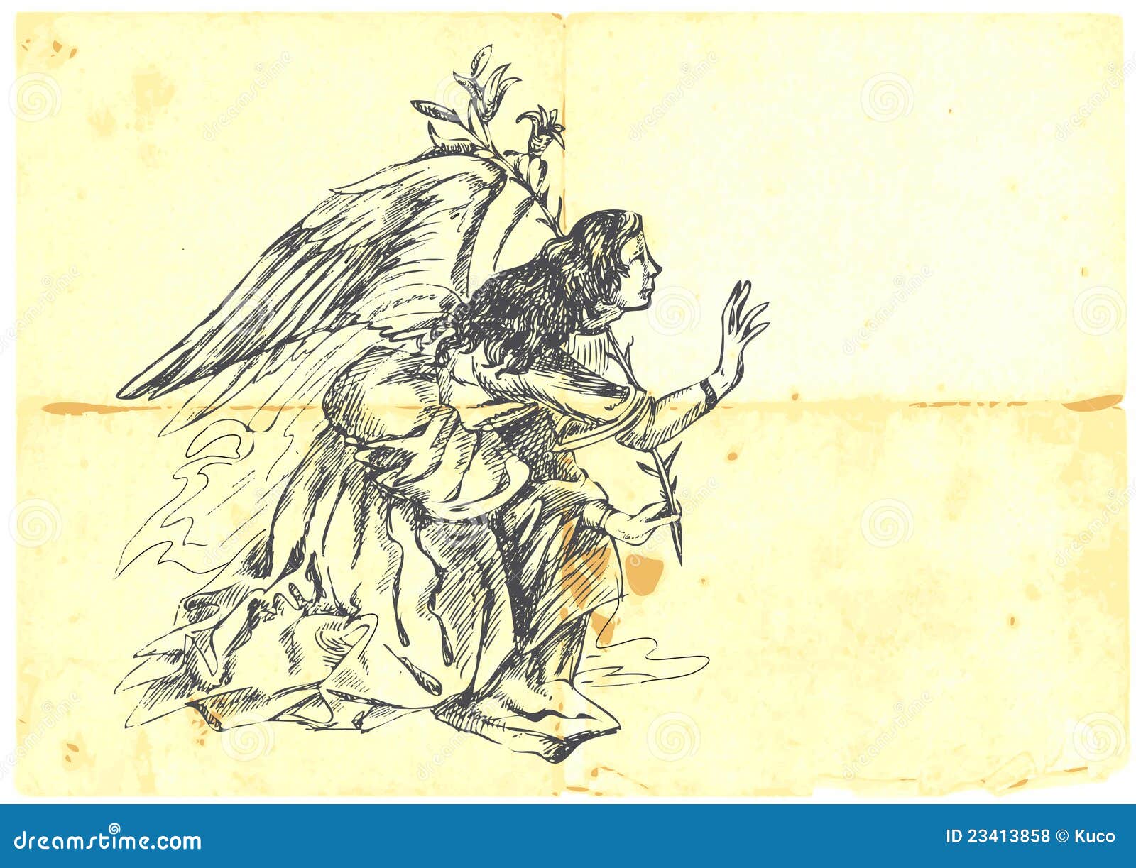 Archangel Gabriel stock vector. Illustration of gabriel - 23413858