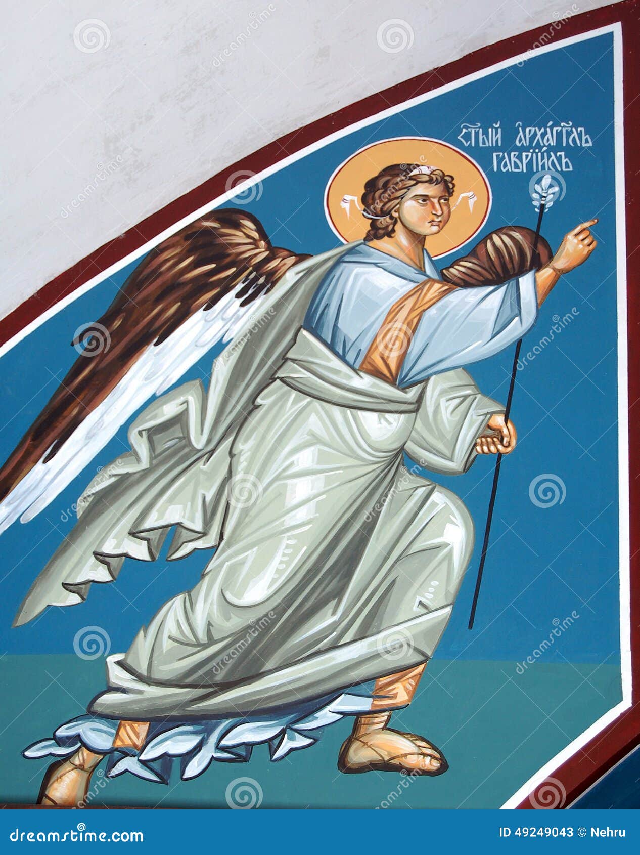 Archangel Gabriel stock image. Image of church, craft - 49249043