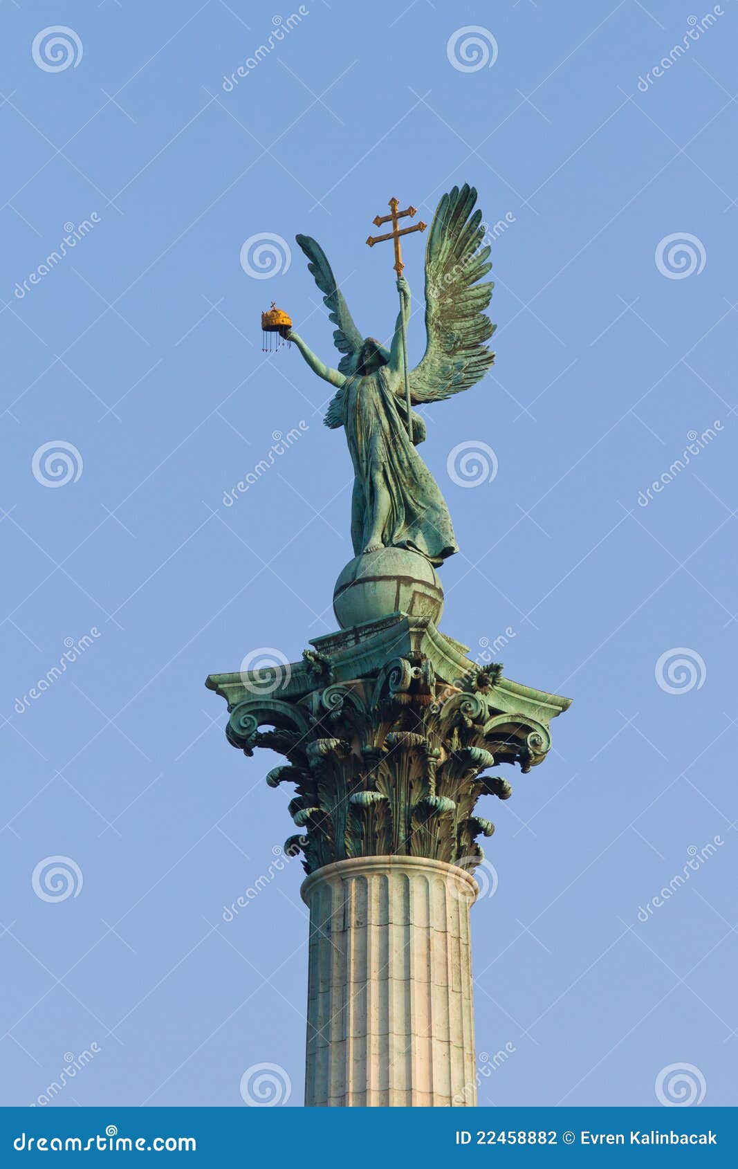 Archangel Gabriel statue stock photo. Image of apostolic - 22458882