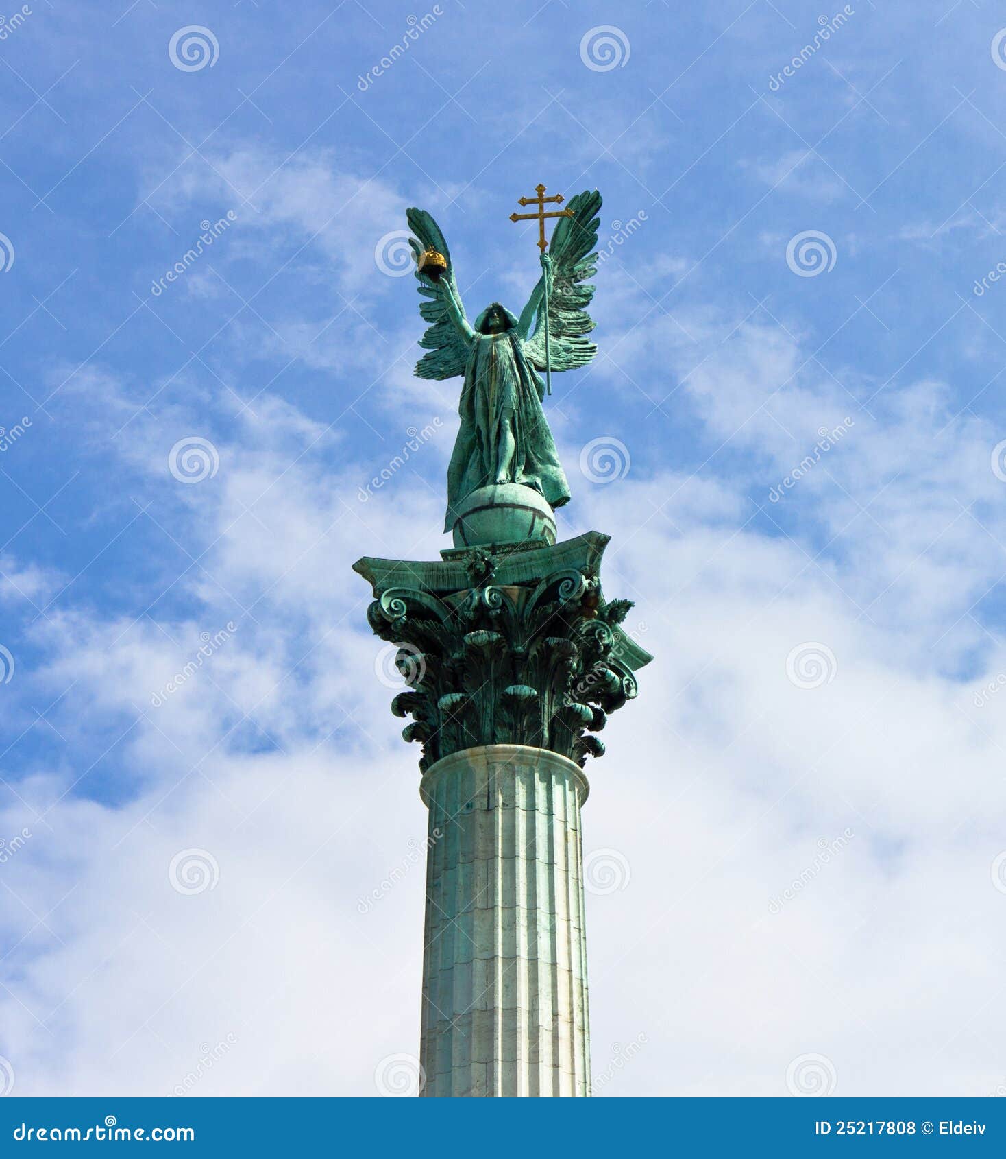 Archangel Gabriel Statue stock photo. Image of tourism - 25217808