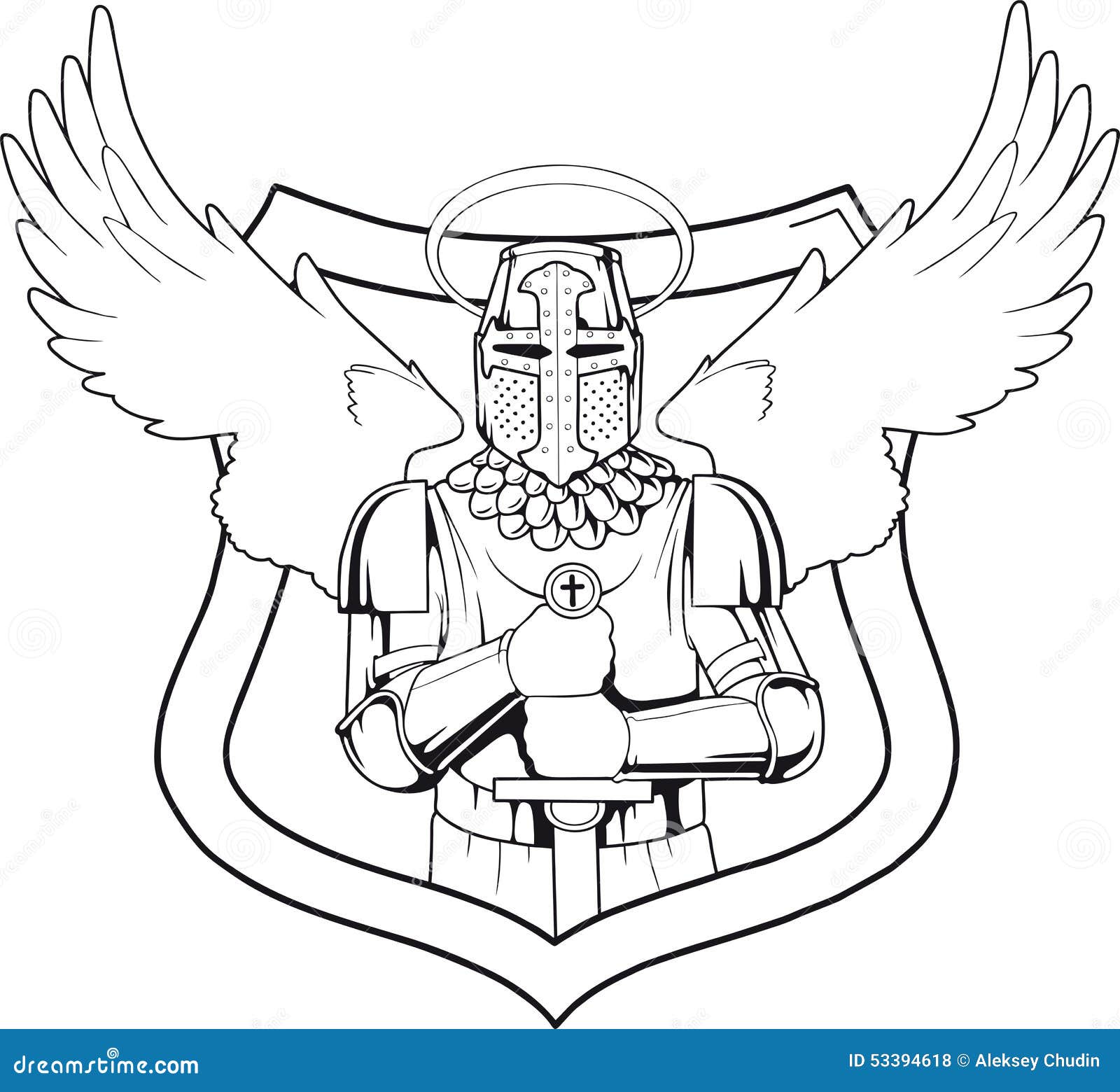 Archangel logo stock vector. Illustration of angel, holiness - 53394618