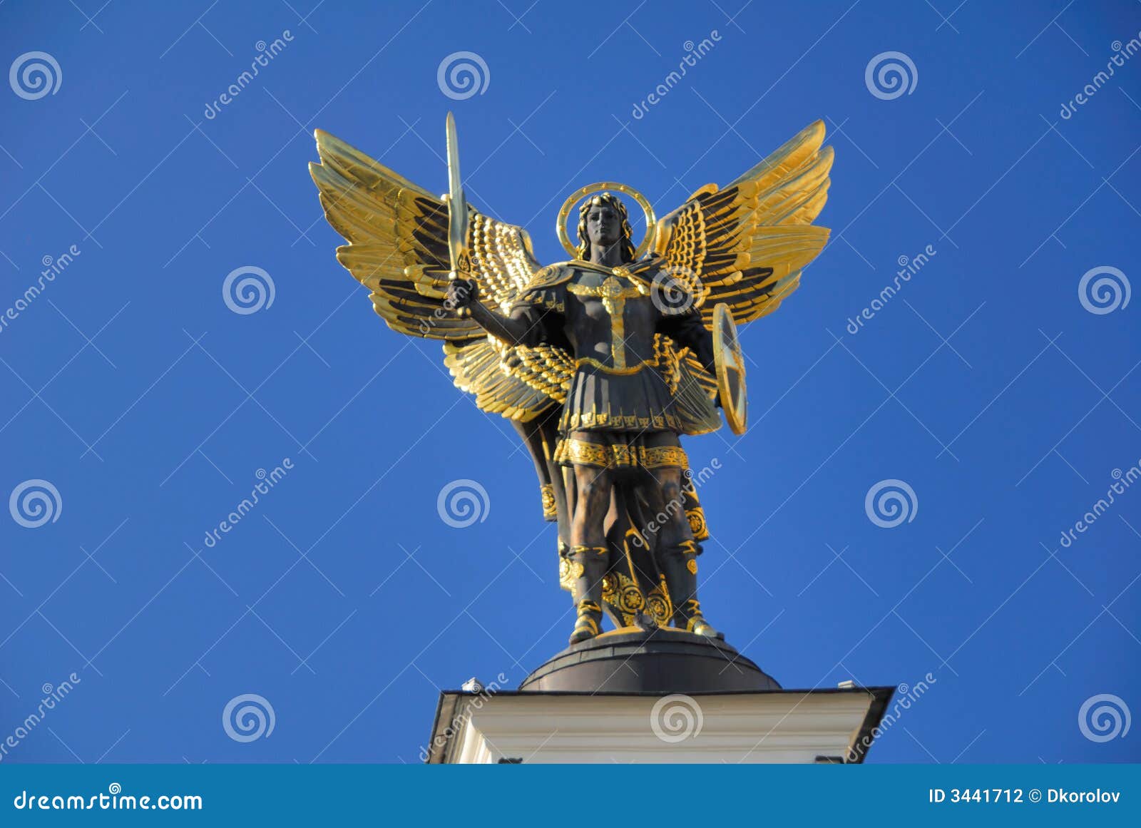 Archangel Michael stock photo. Image of ukraine, architecture - 3441712