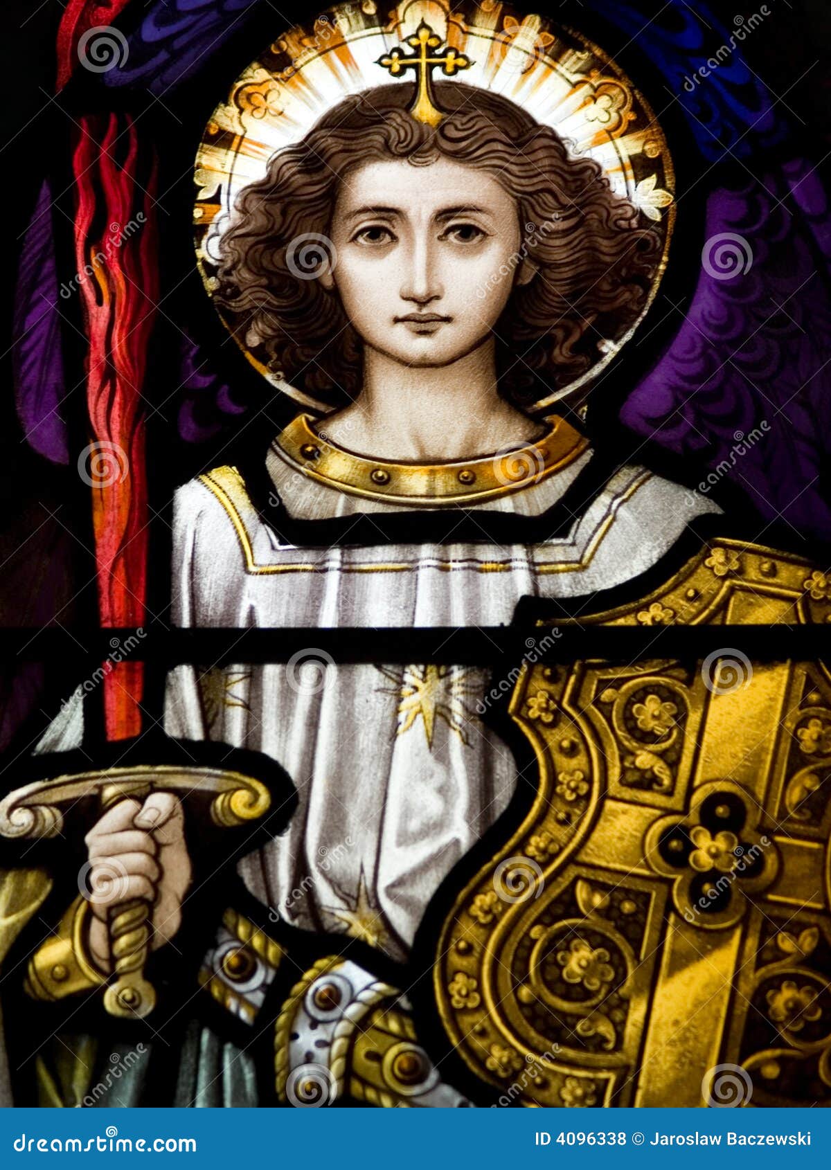 Archangel Michael stock photo. Image of swords, archangel - 4096338