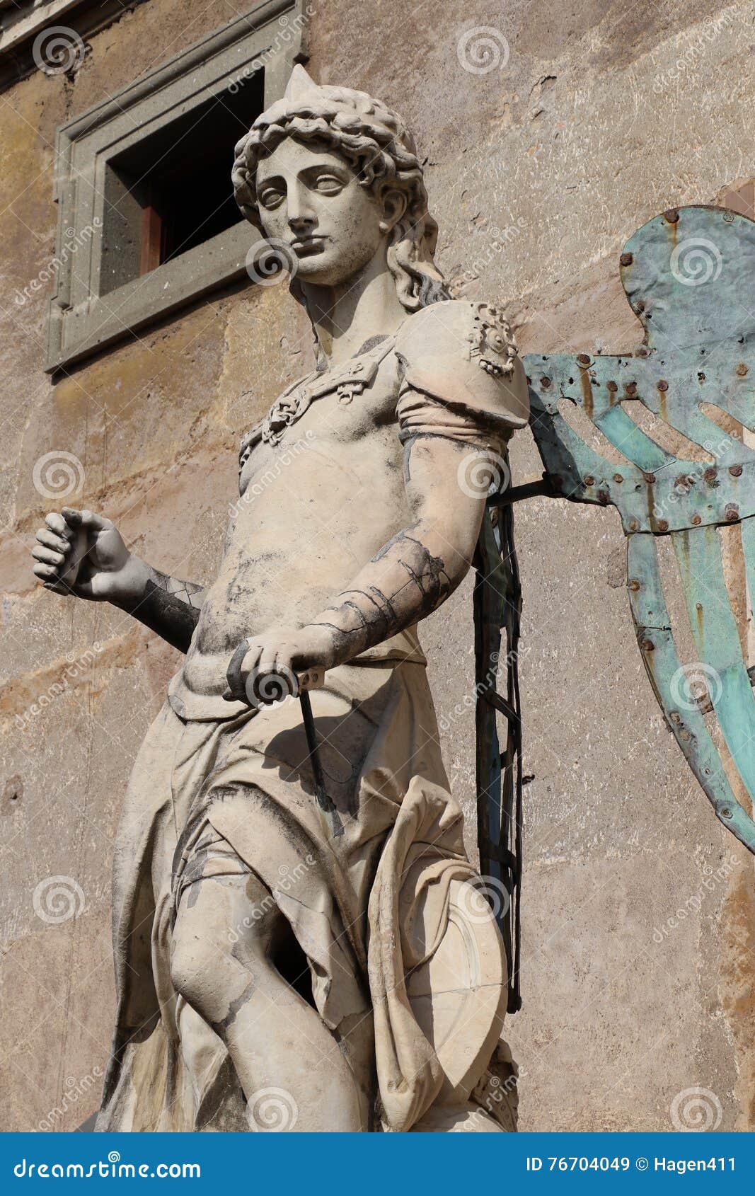 Archangel Michael in Rome stock image. Image of ancient - 76704049