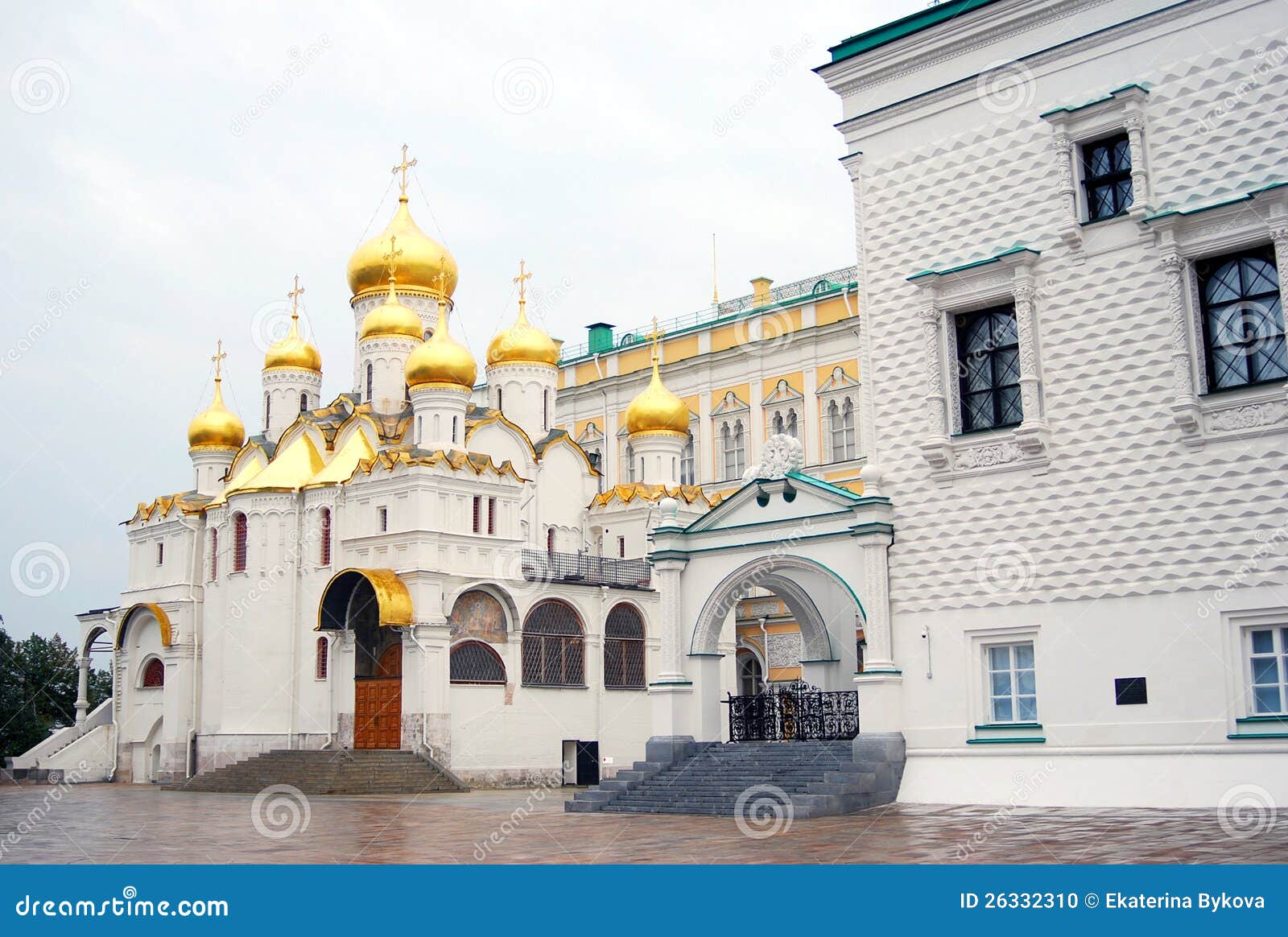 Archangel S Cathedral. Moscow Cremlin Stock Photo - Image of cross ...