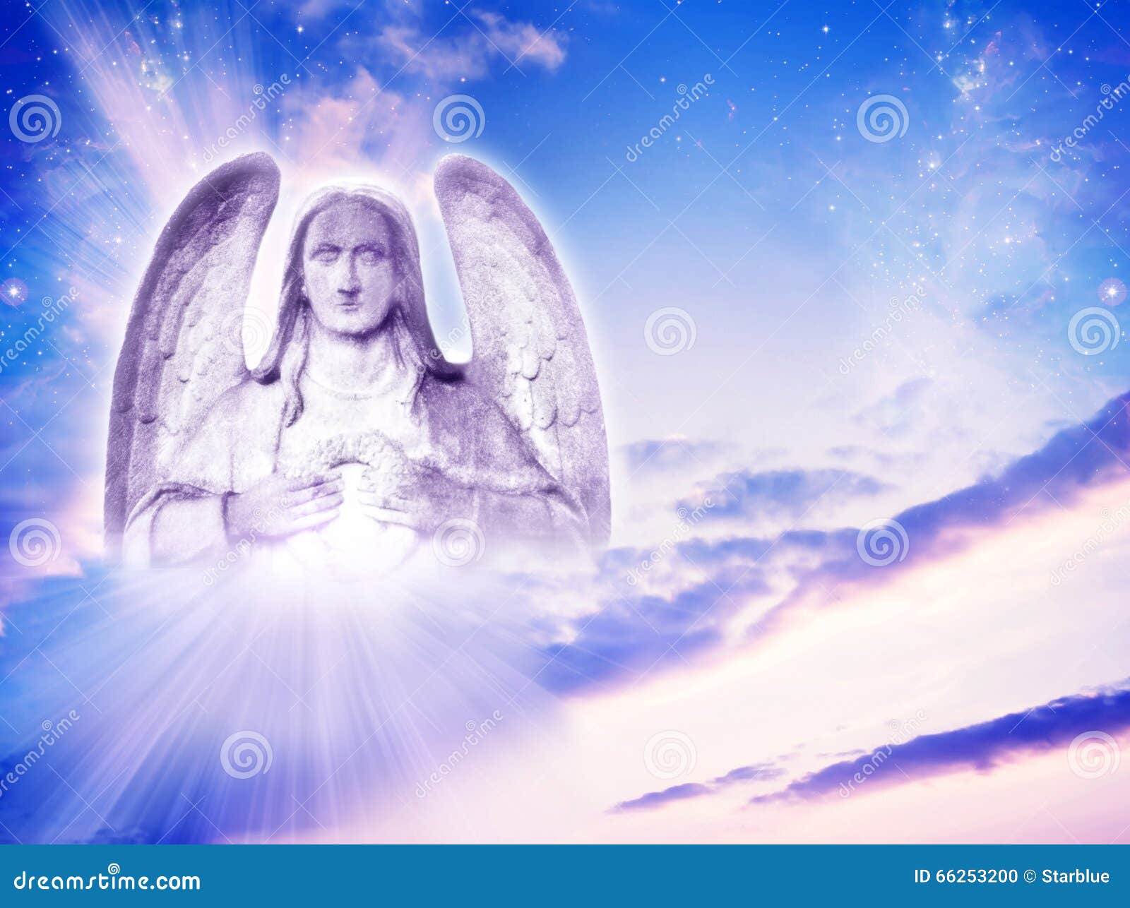 Archangel Uriel stock photo. Image of religion, angel - 66253200