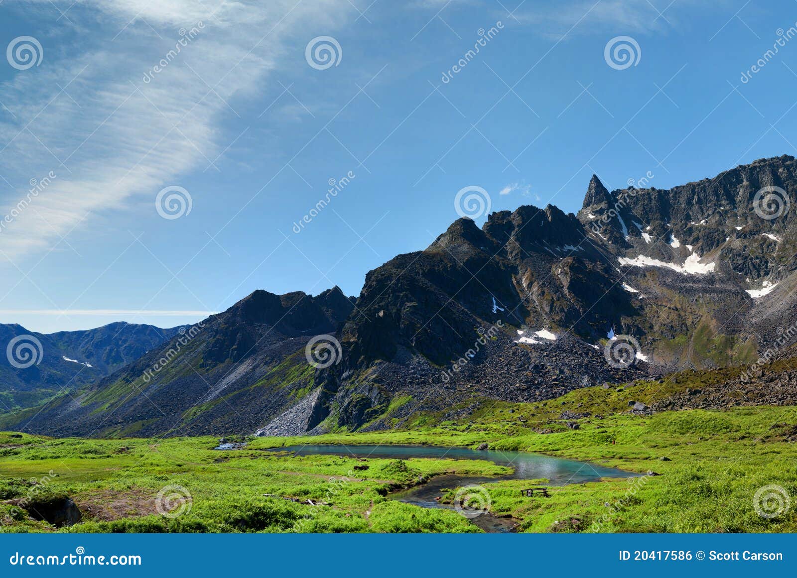 Archangel Valley, Hatcher Pass, Alaska Stock Photo - Image of light ...