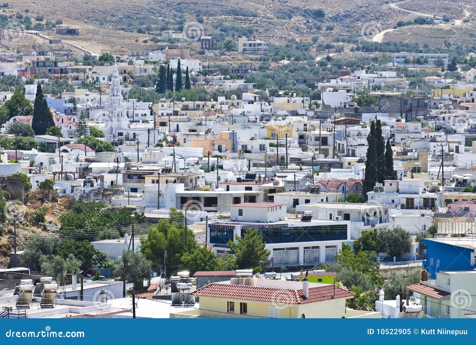 Archangelos stock image. Image of village, pack, rhodes - 10522905