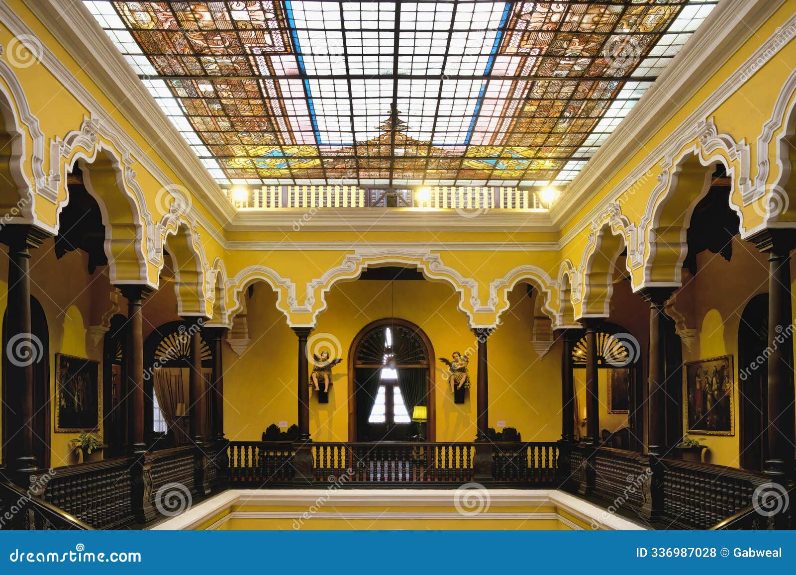 Archbishop S Palace, Main Hall, Lima, Peru Editorial Stock Photo - Image of palace, monuments ...