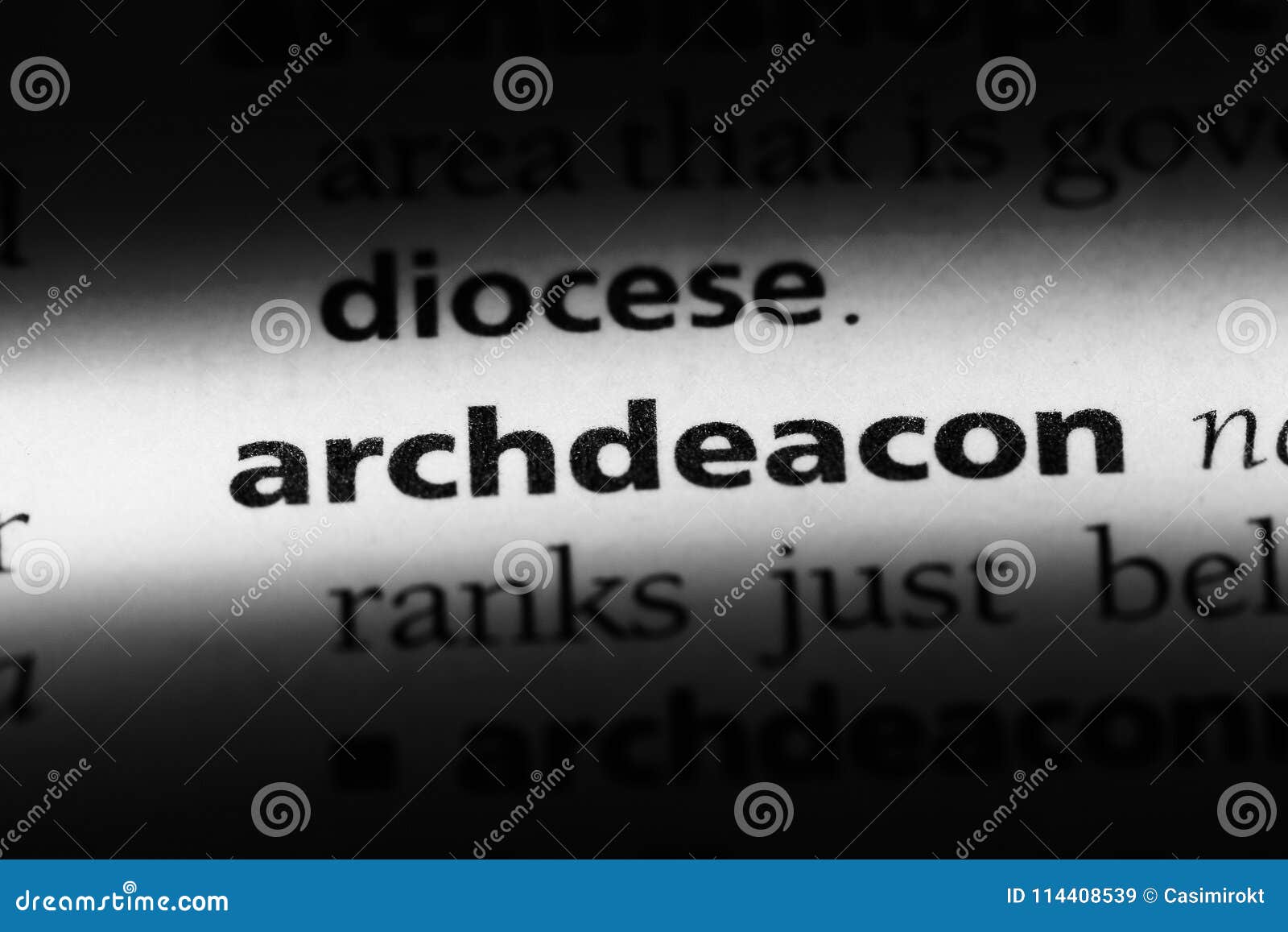 Archdeacon stock image. Image of book, word, idea, archdeacon - 114408539