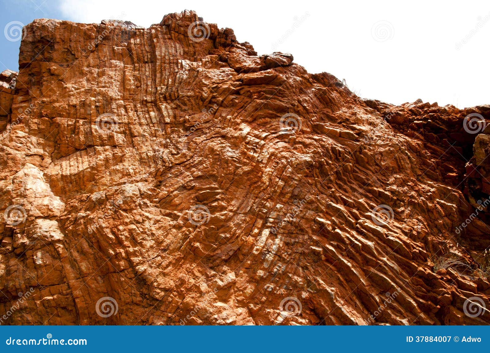 Archean Rock Folding - Structural Geology Royalty Free Stock ...
