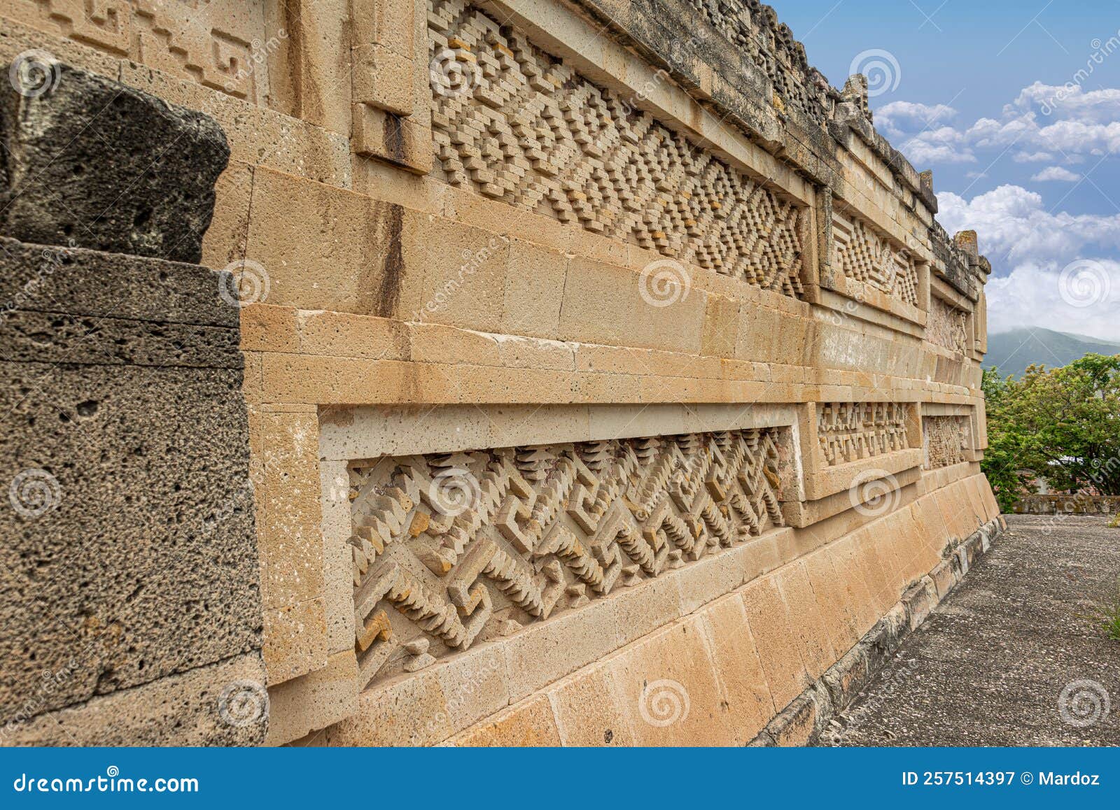 Archeaological Site of Mitla, in Oaxaca, Mexico Stock Image - Image of ...
