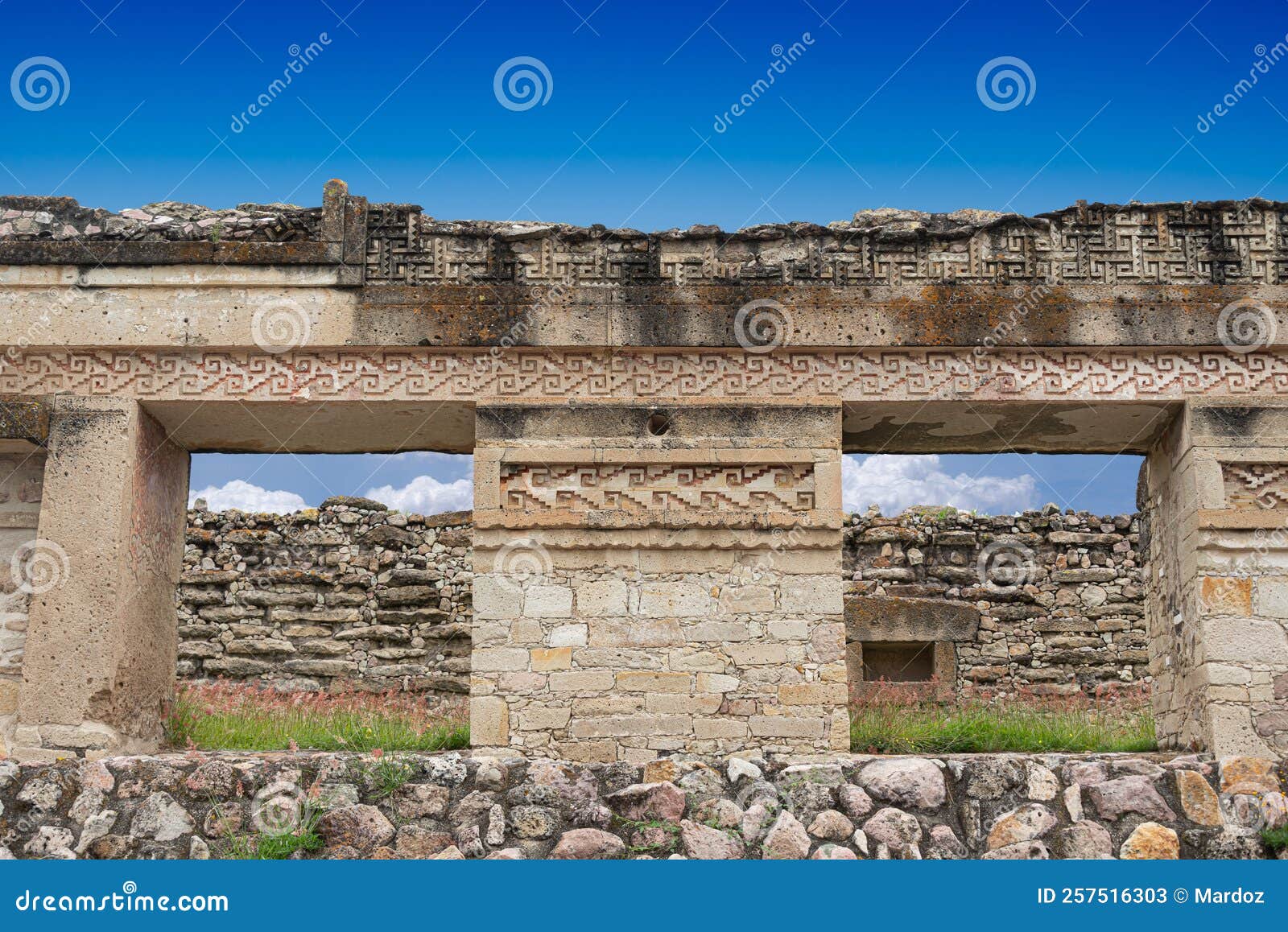 Archeaological Site of Mitla, in Oaxaca, Mexico Stock Image - Image of ...