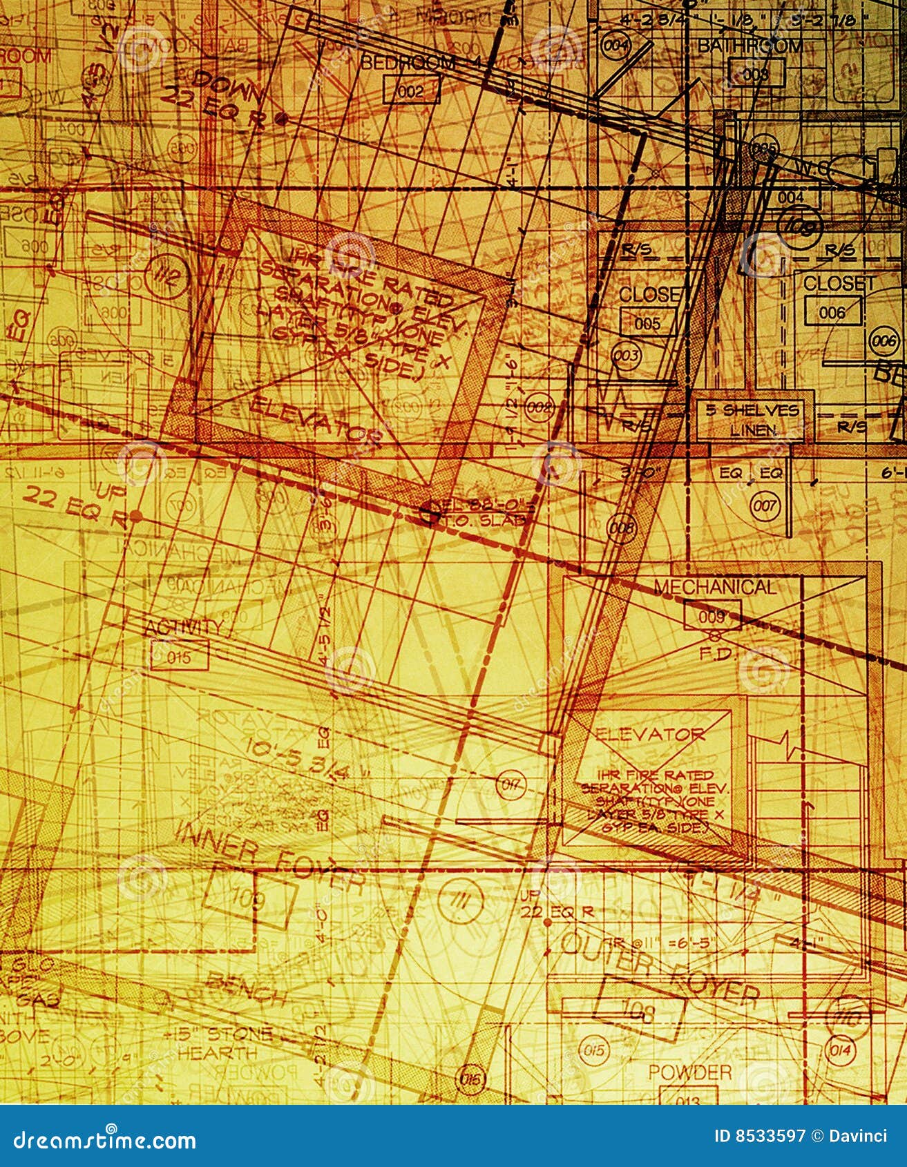 Archecture plans abstract stock image. Image of blue, dimensions - 8533597