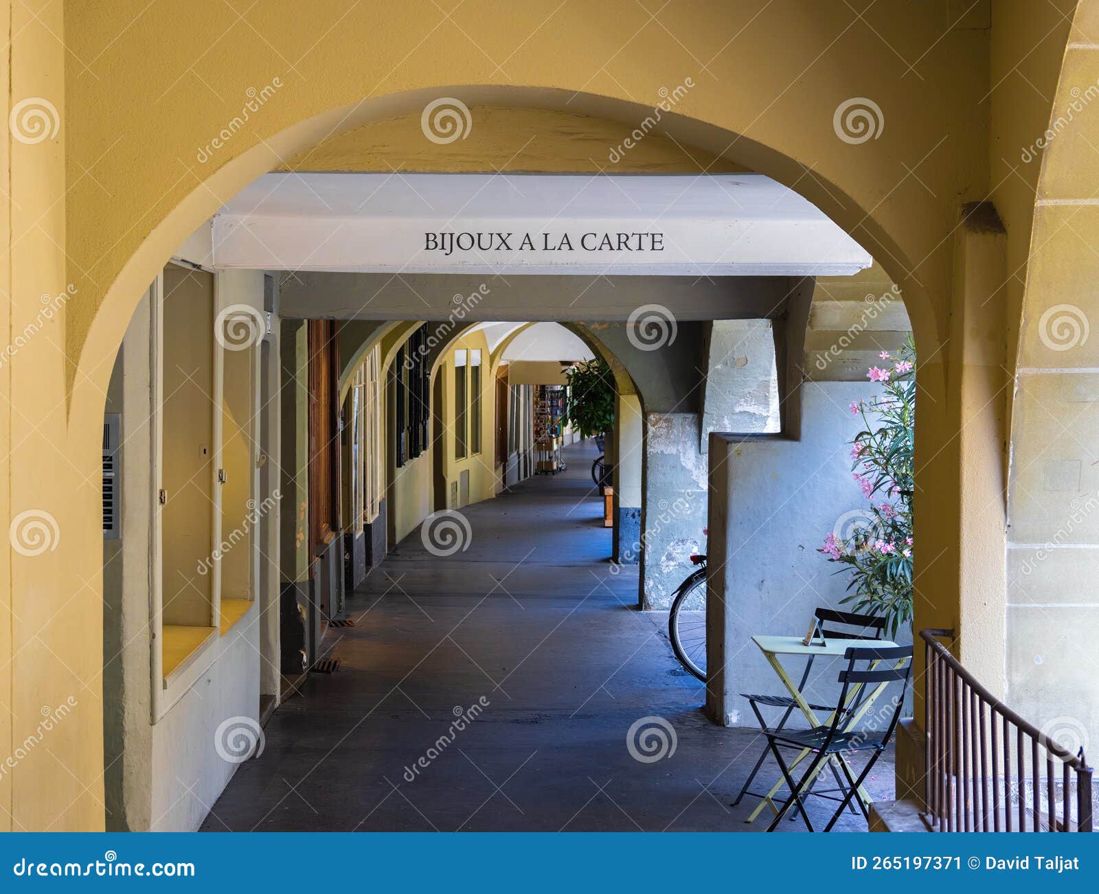 Arched arcade in Bern editorial photo. Image of store - 265197371