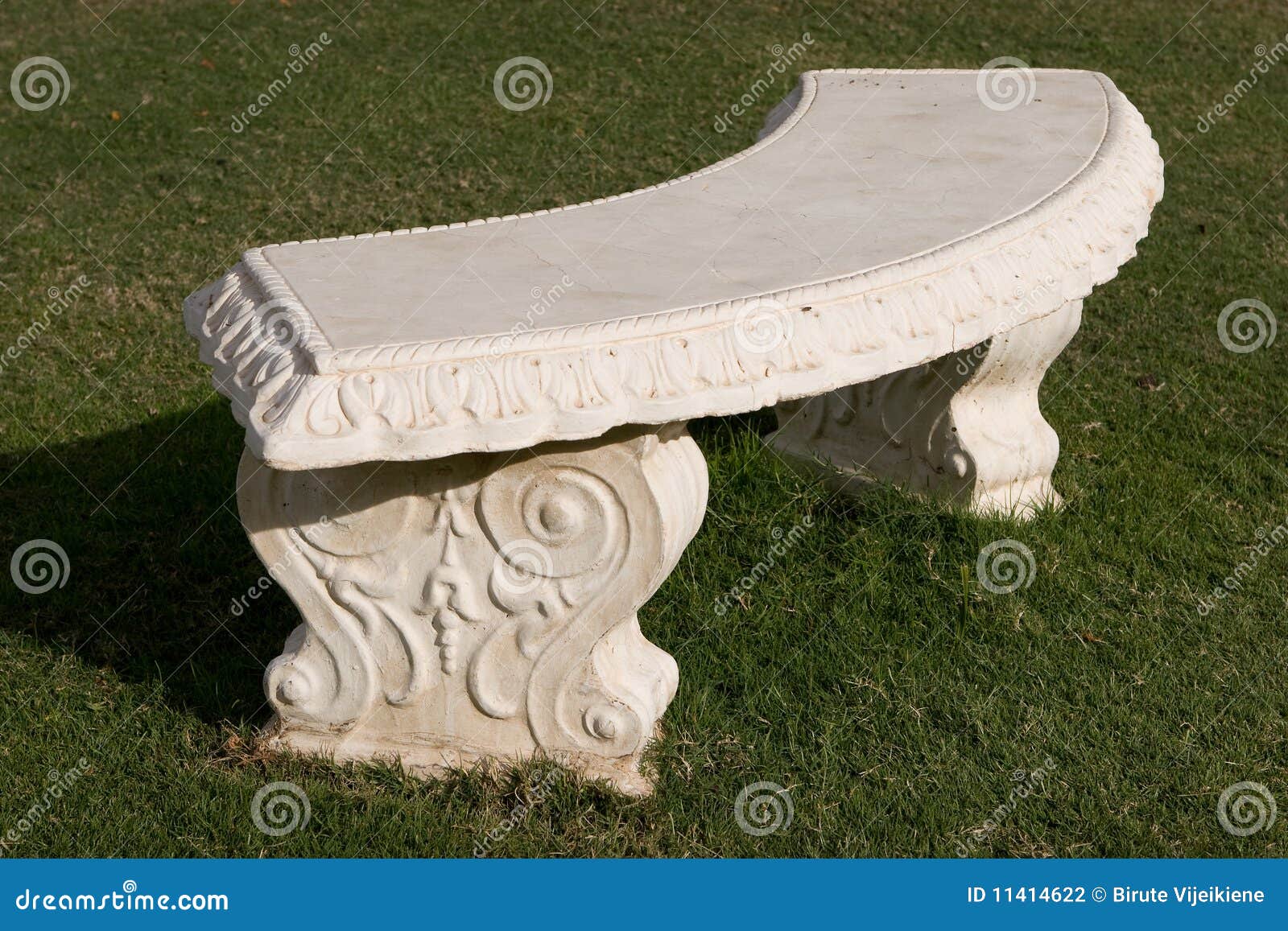 Arched bench stock photo. Image of grass, bank, carved - 11414622