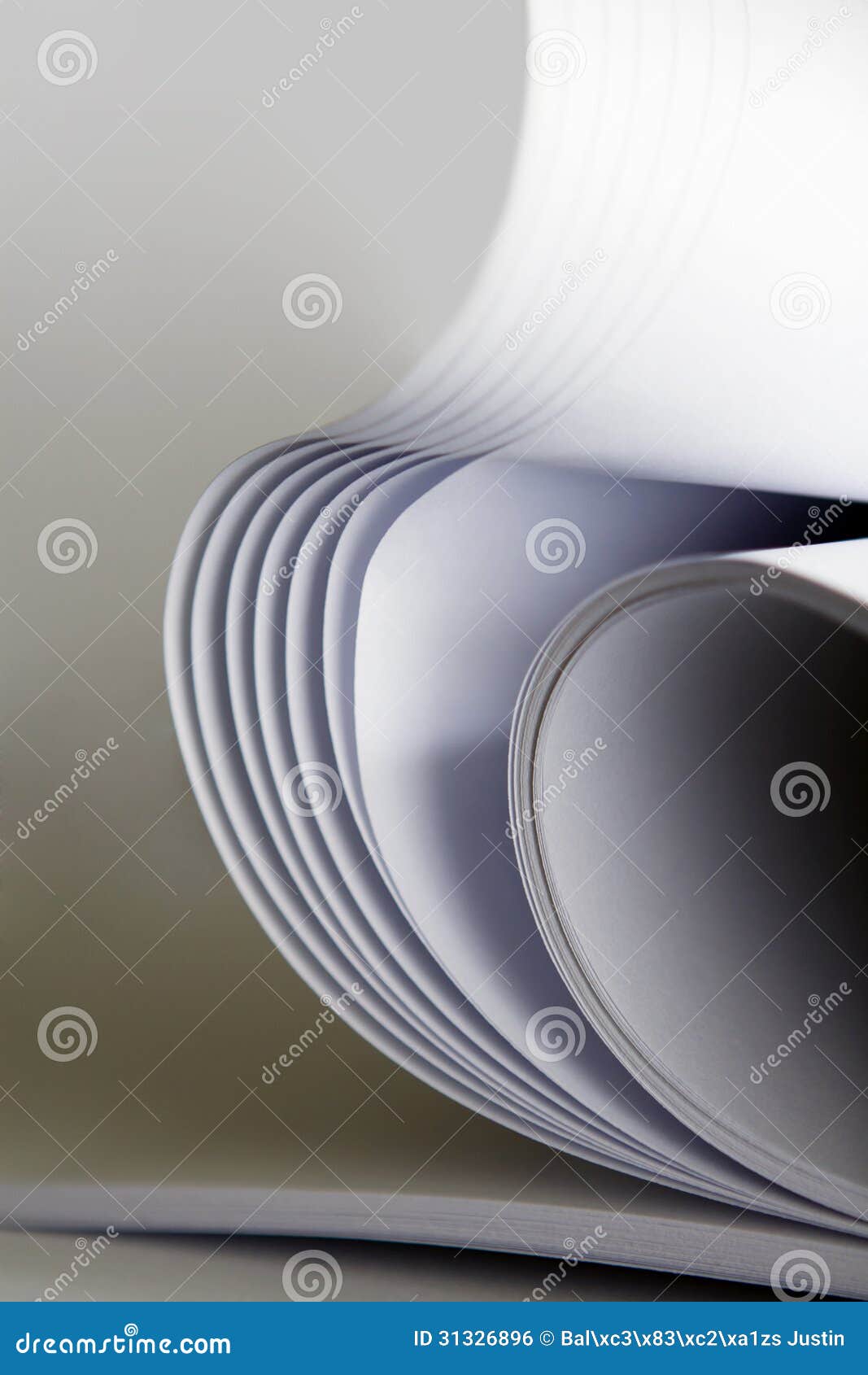 Arched Book Pages Viewed Up Close. Stock Photo - Image of lined ...