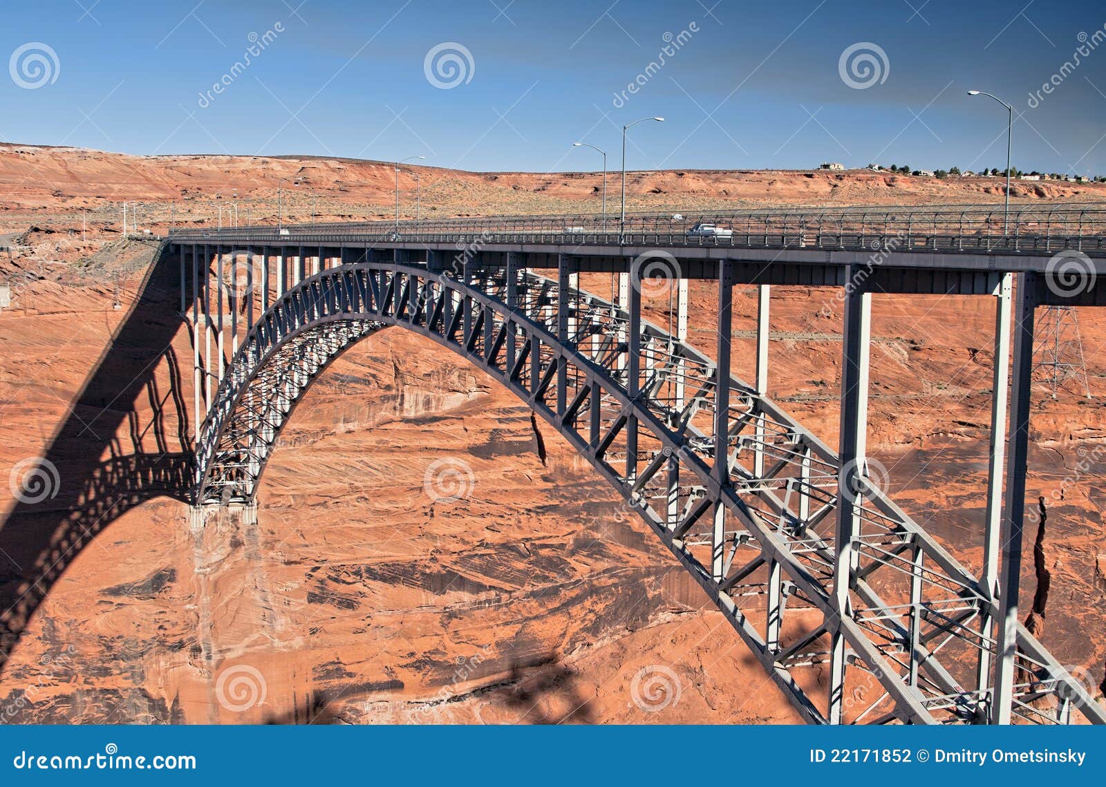 Arched Bridge Across a Canyon Stock Photo - Image of rock, powell: 22171852