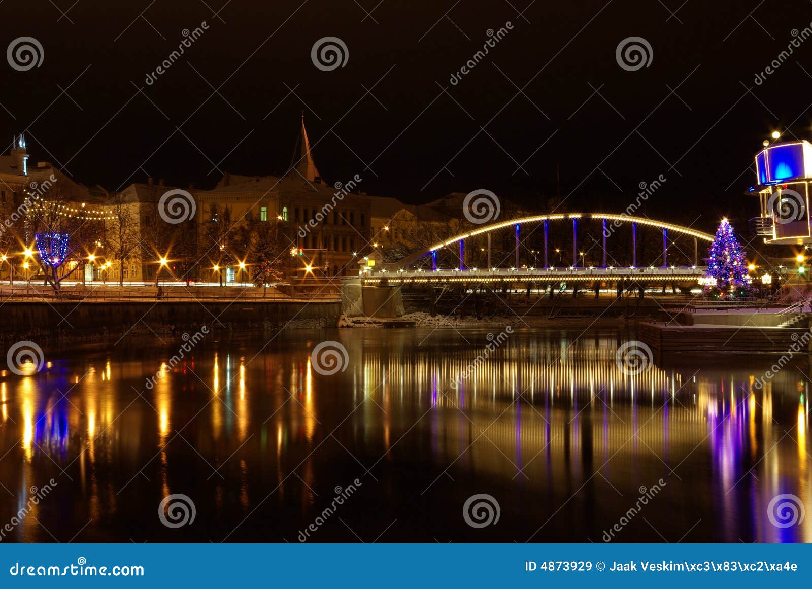 Arched Bridge in Tartu stock image. Image of municipal - 4873929