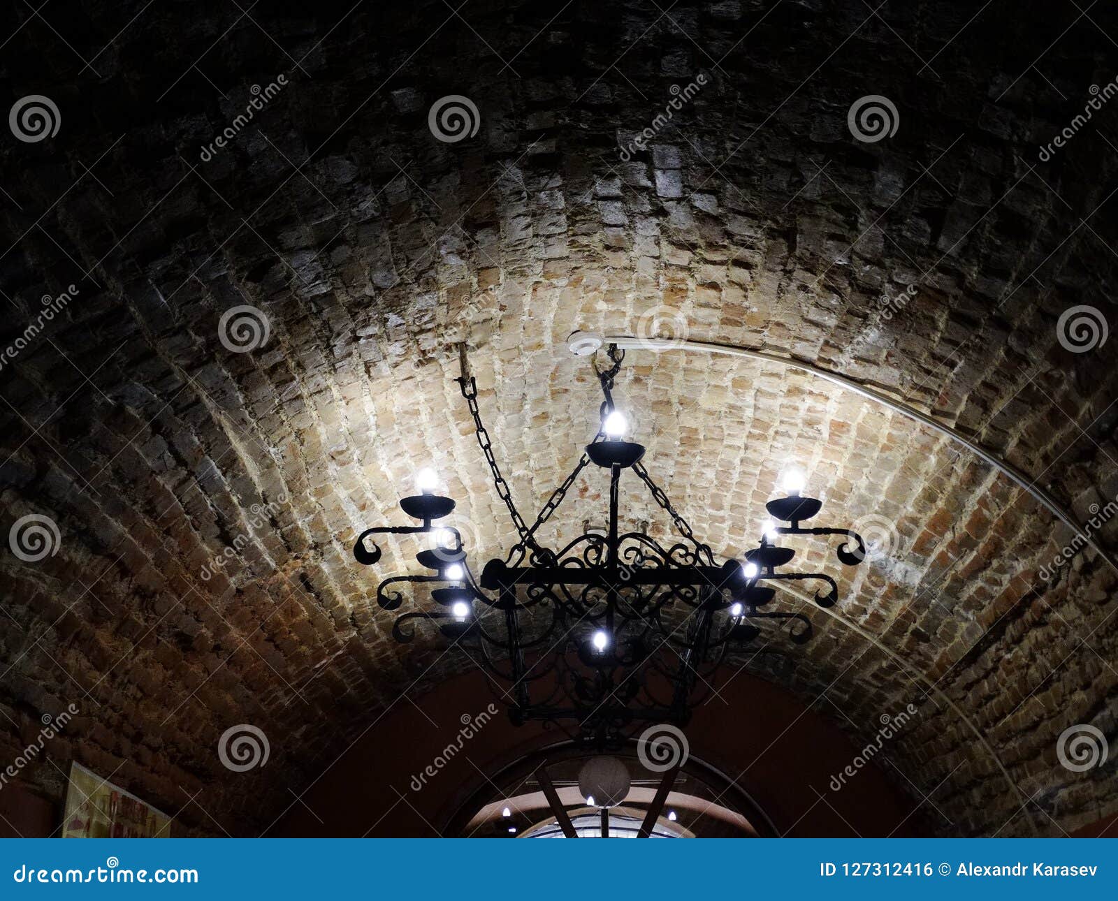 Ancient basement stock photo. Image of inside, dark - 127312416