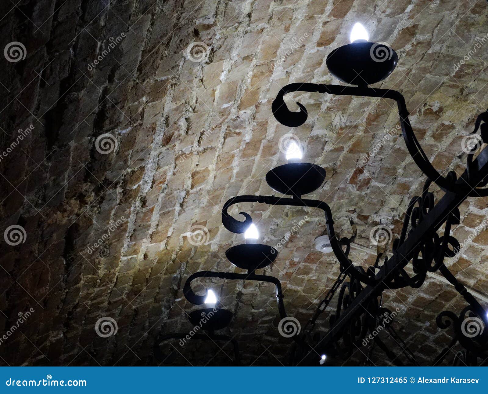 Ancient basement stock image. Image of road, ceilings - 127312465