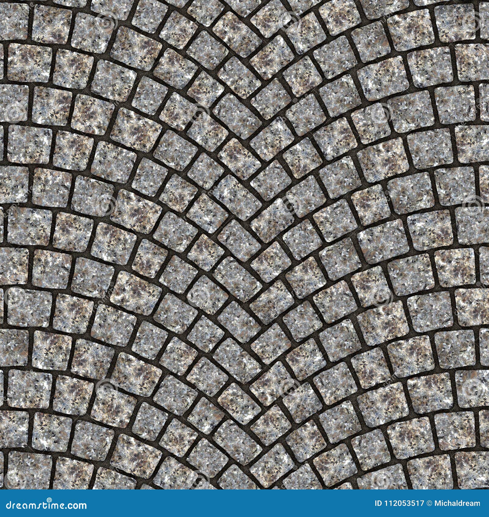 Arched Cobblestone Pavement Texture 030 Stock Illustration ...