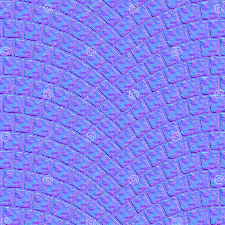 Arched Cobblestone Pavement Texture 000 - Normal Map Stock Illustration ...