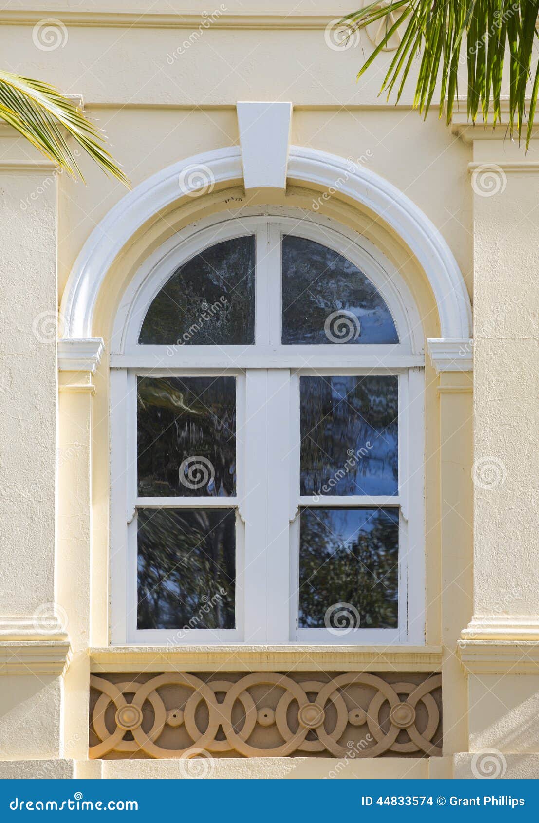 Arched colonial window stock photo. Image of design, style - 44833574