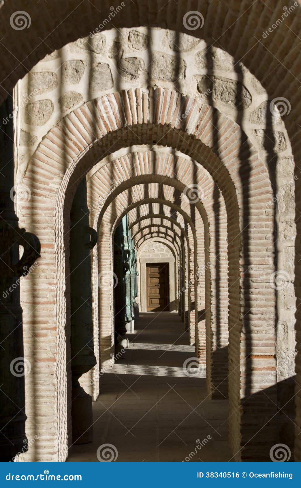 Arched corridor stock photo. Image of vacations, corridor - 38340516