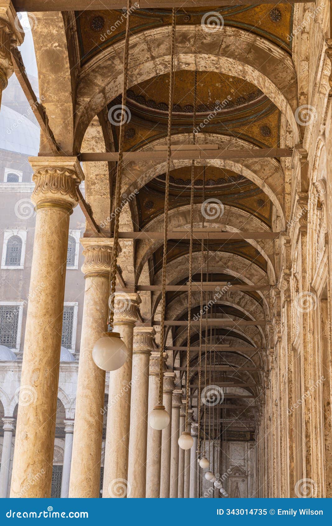 Arched Exterior Passageway at the Cairo Citadel Stock Image - Image of ...