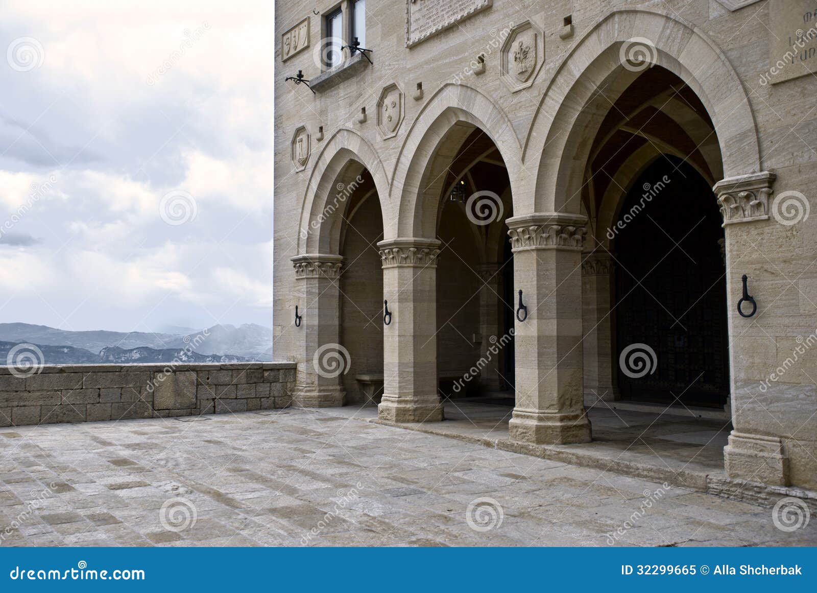 Arched facade stock image. Image of architecture, european - 32299665