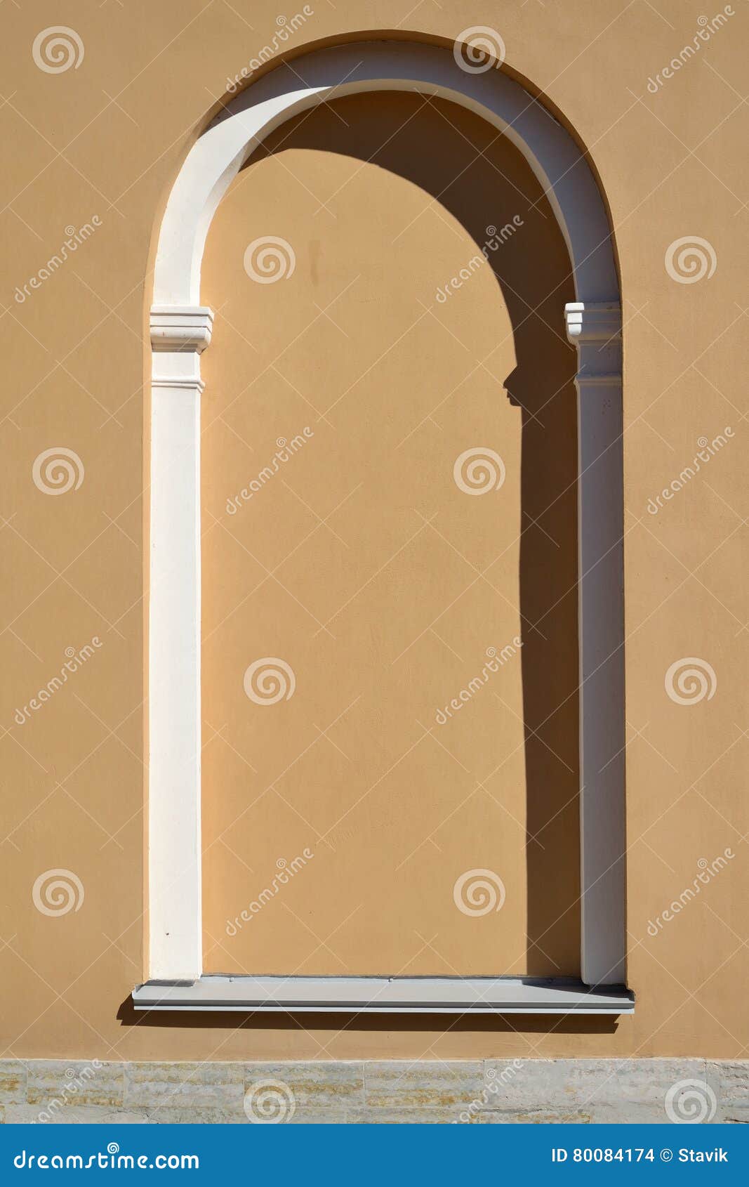 Arched false window stock photo. Image of pattern, arched - 80084174