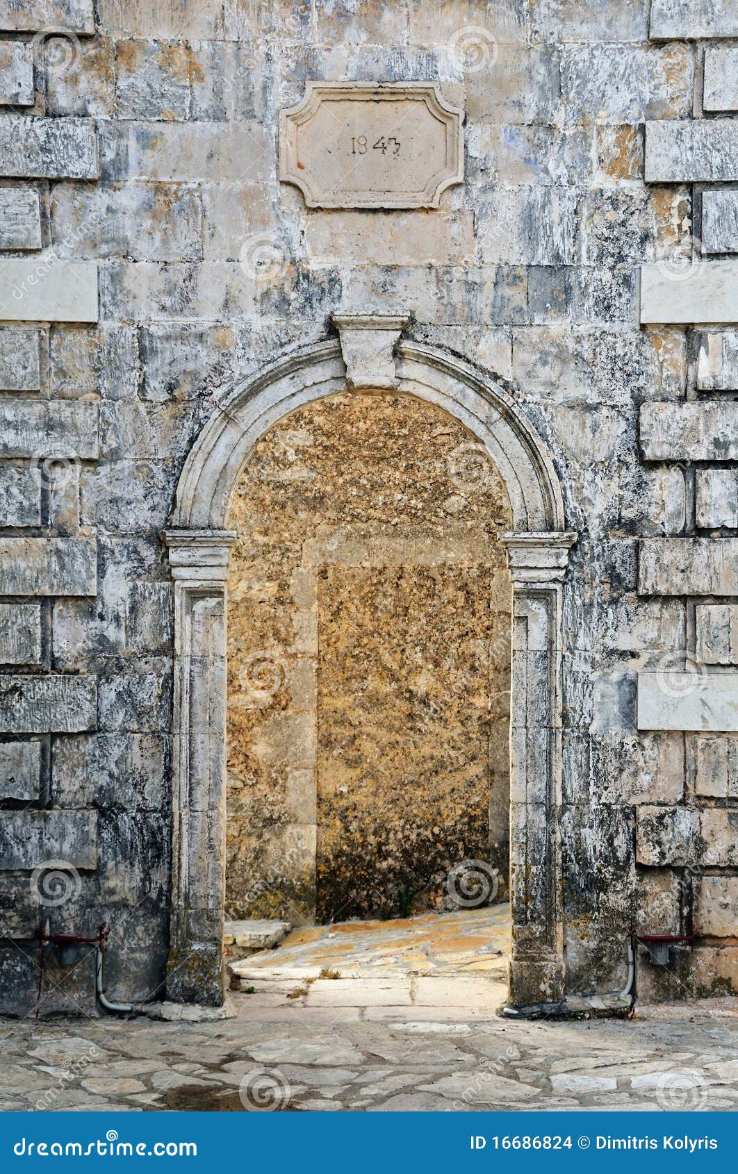Arched gate stock photo. Image of building, ionian, marble - 16686824