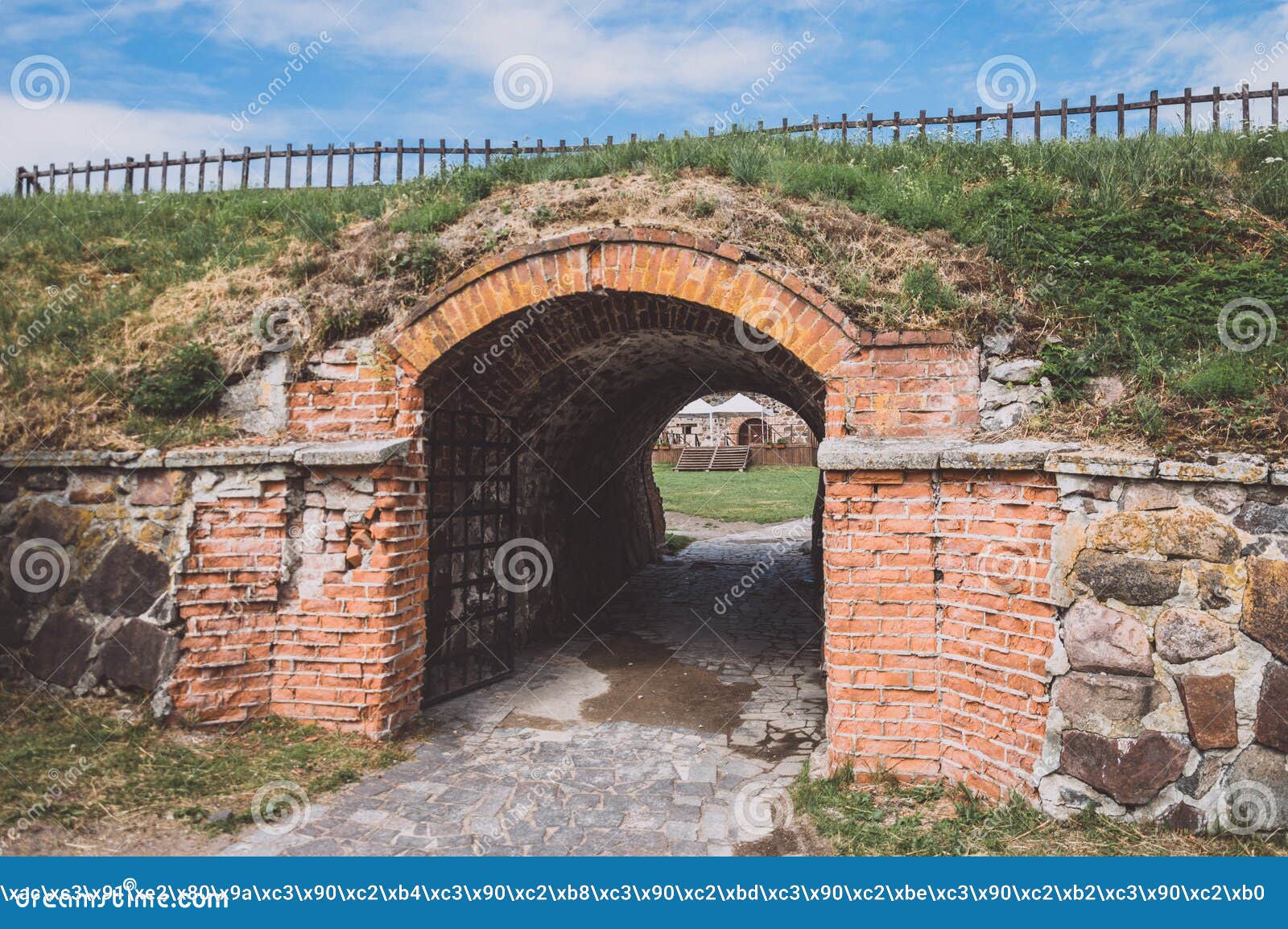 Arched Gates in an Ancient Fortress Stock Image - Image of city, stone ...
