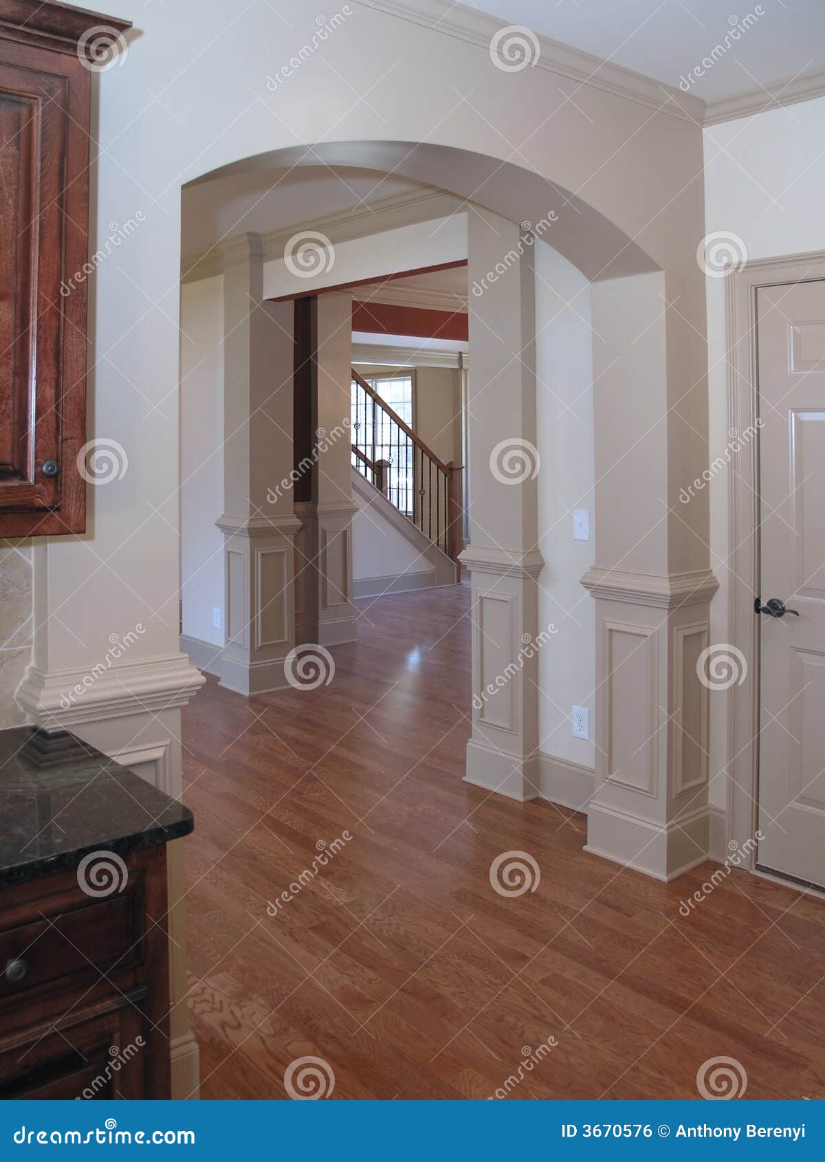 Arched Hallway 1 stock photo. Image of hallway, clean - 3670576