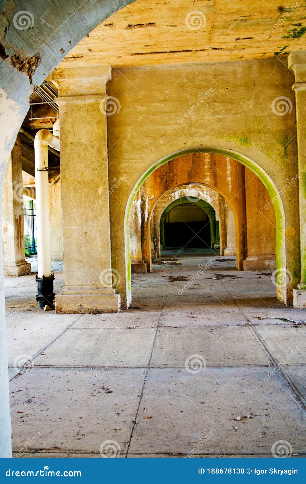 Arched Interiors of Labyrinth Stock Photo - Image of doorway, travel ...