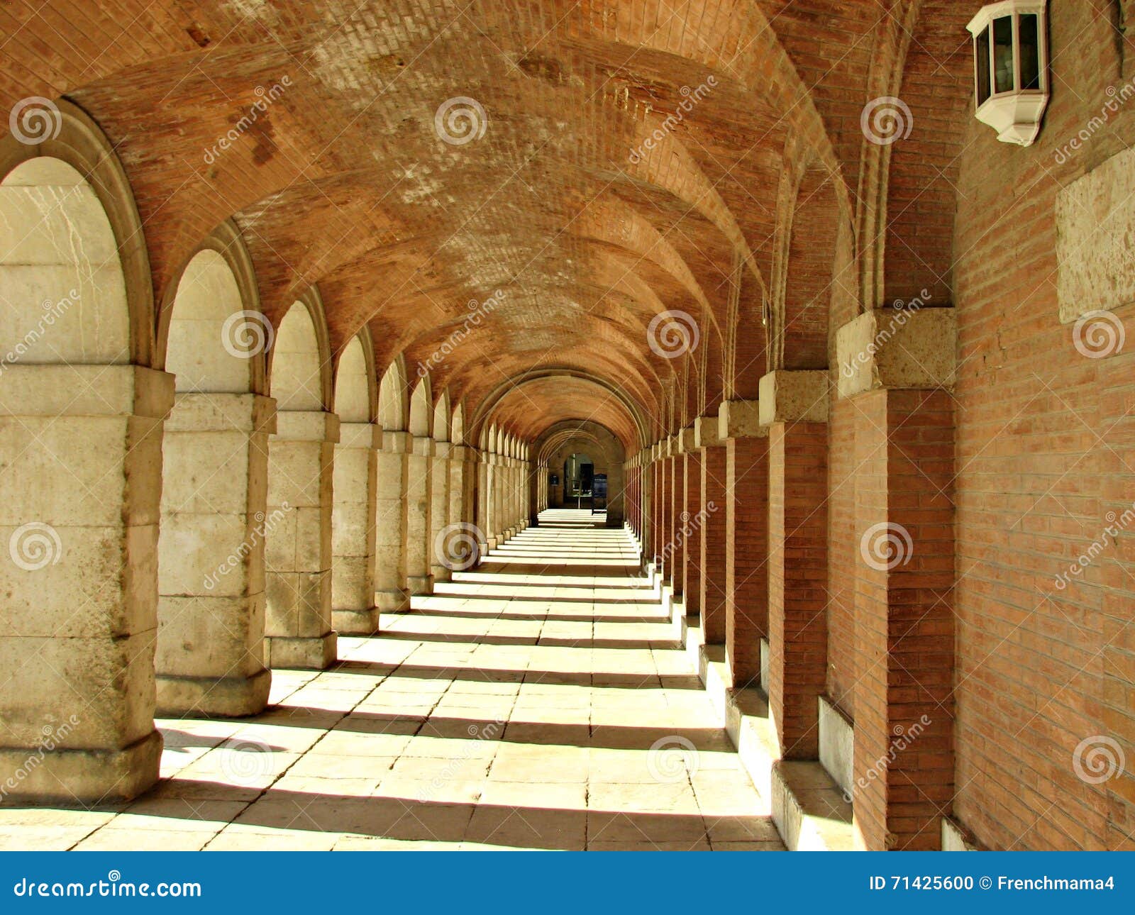 Arched Passageway in Aranjuez Spain Stock Photo - Image of european ...
