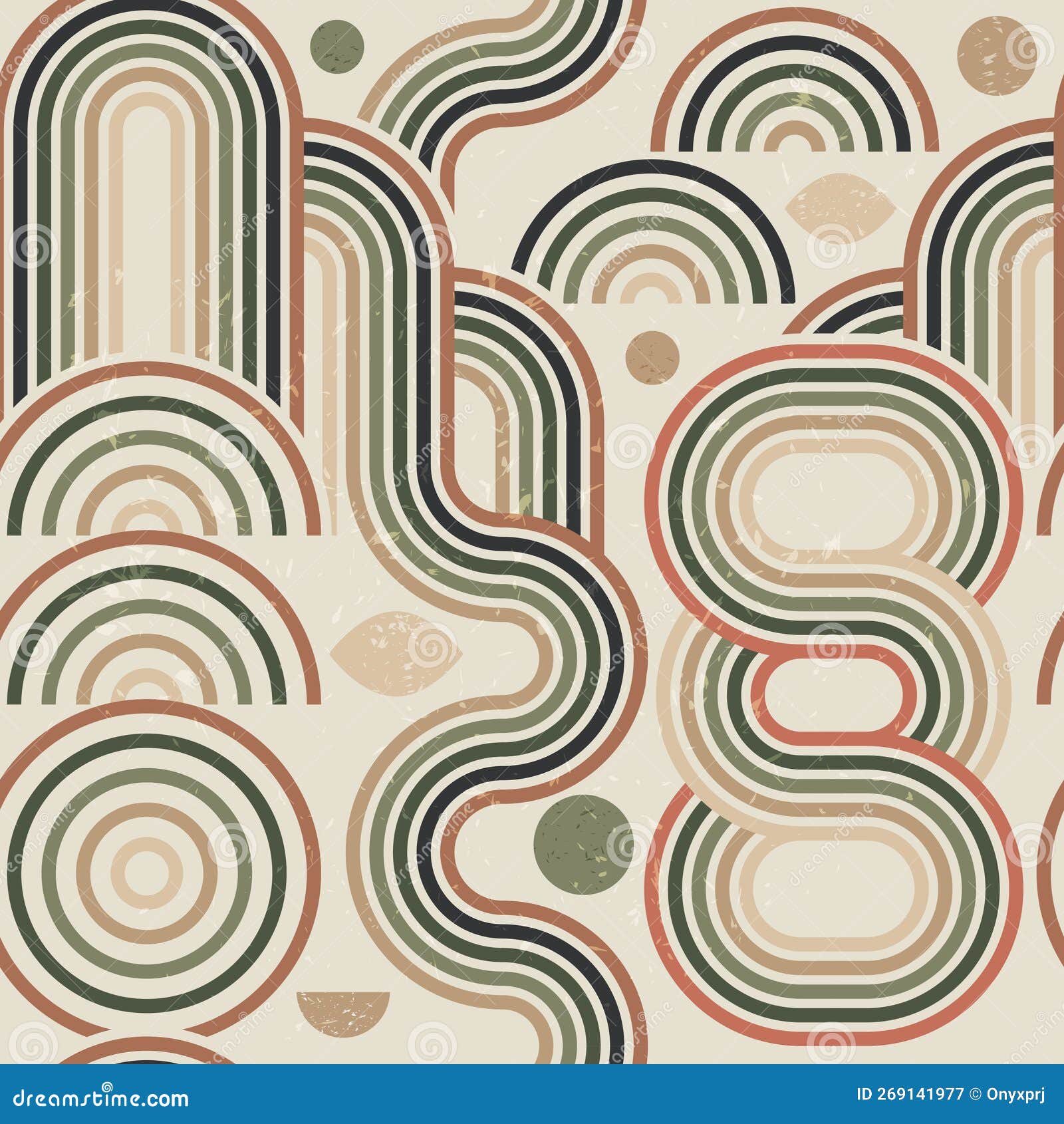 Arched Pattern. Architectural Geometric Lines and Wave Shape Recent ...